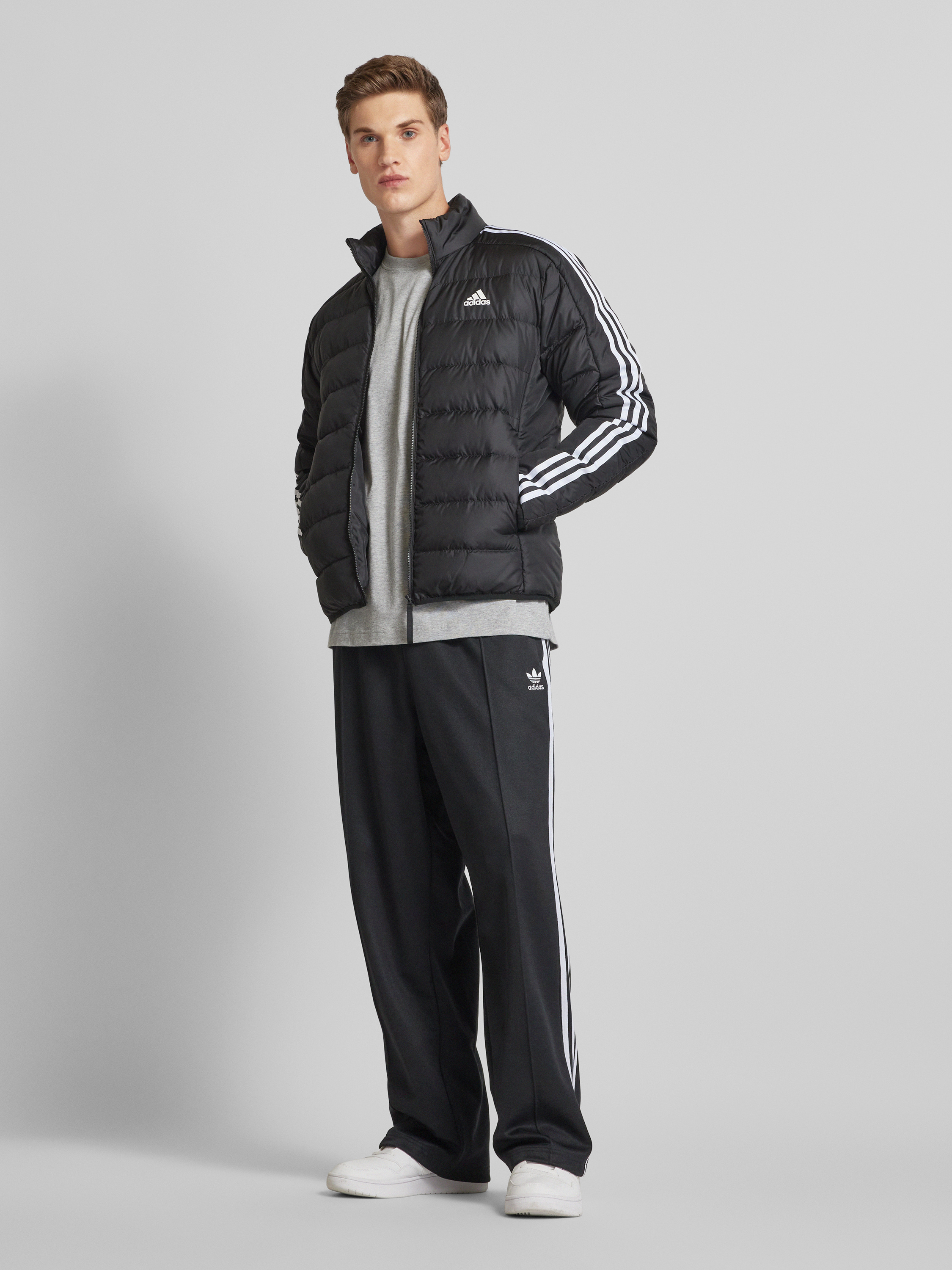 adidas Sportswear Steppjacke mit Label-Print (black) online kaufen