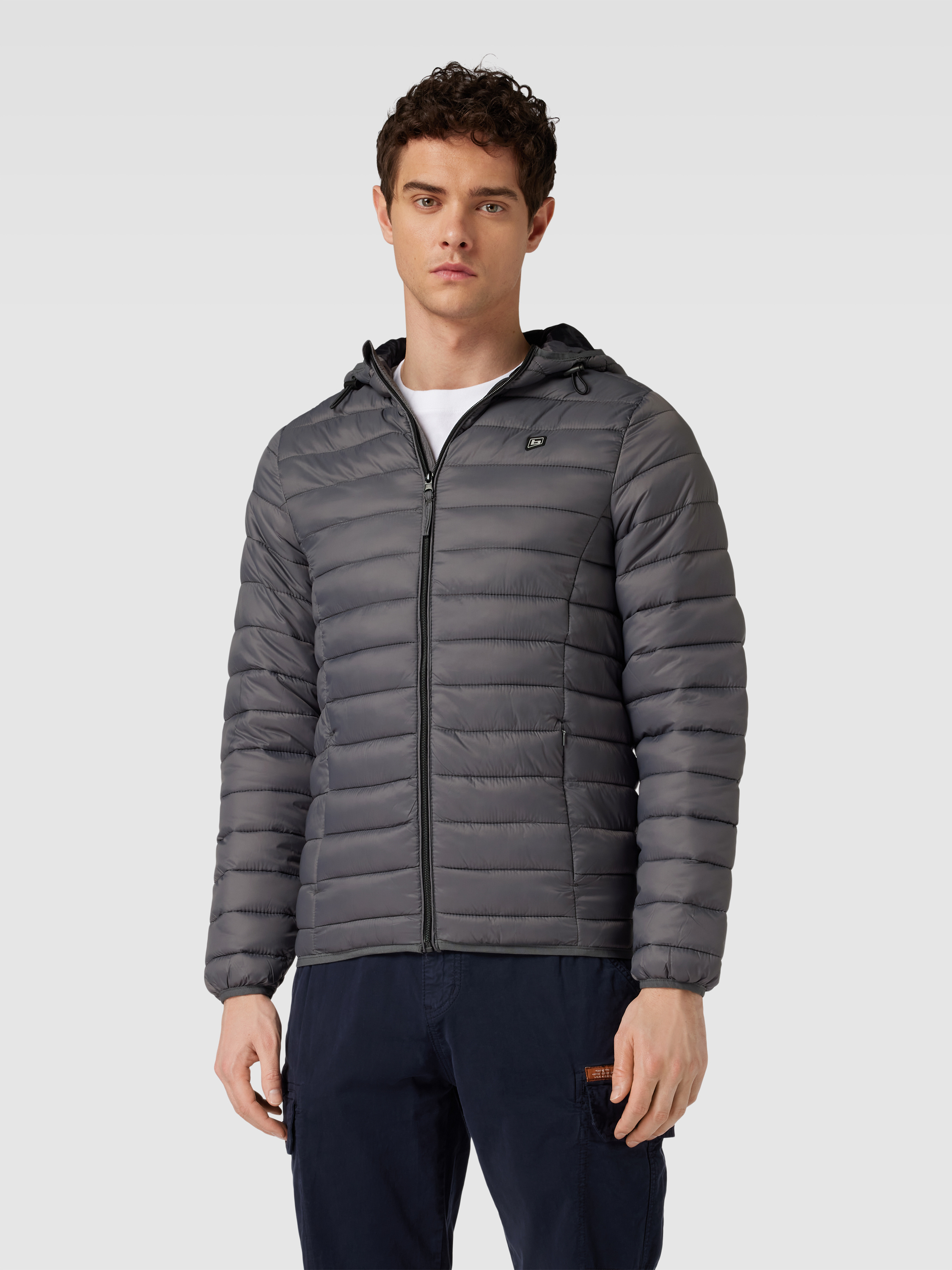 Blend Steppjacke mit Label-Detail (anthrazit) online kaufen