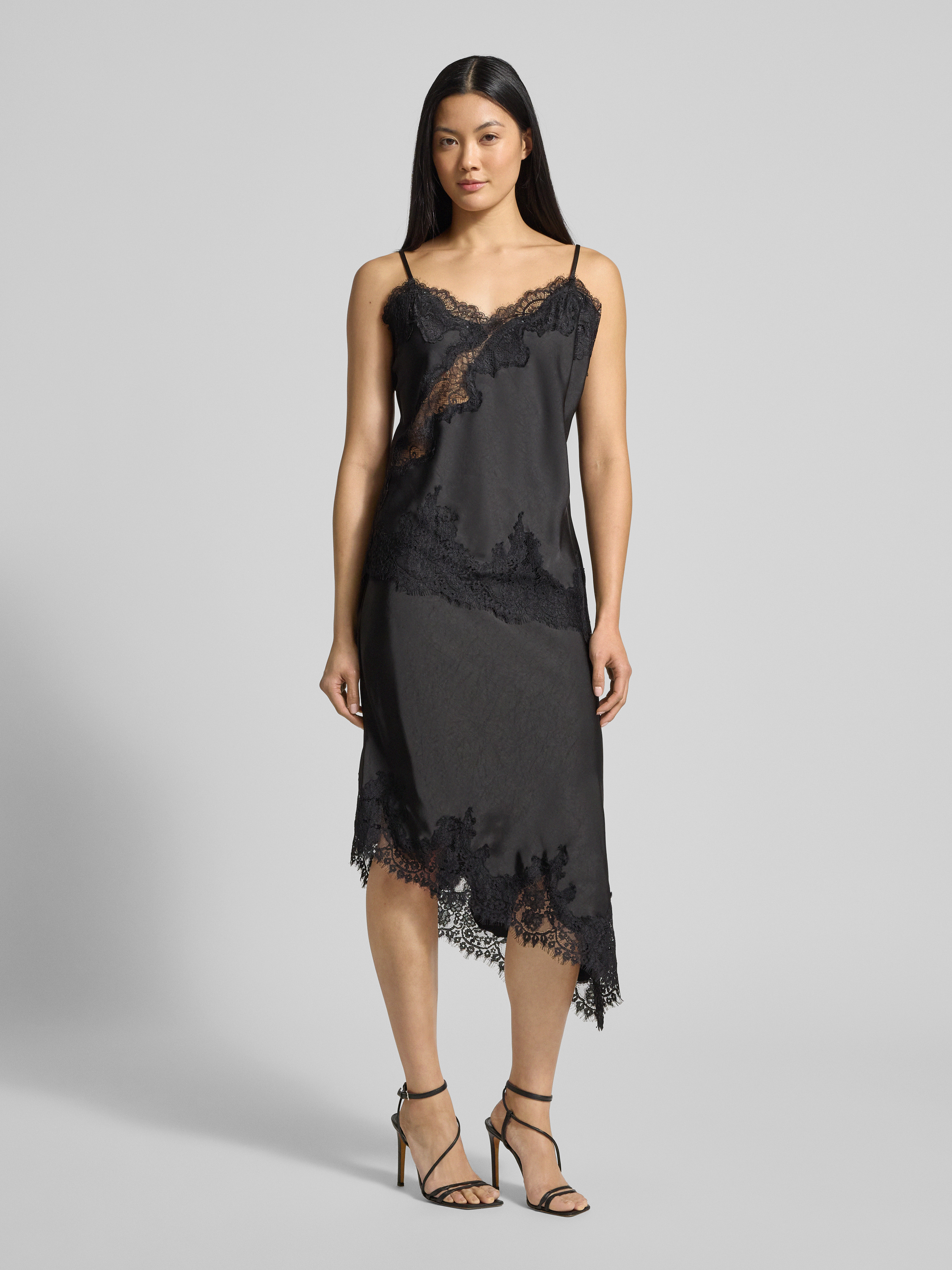 Neo Noir Trägertop mit Spitze Modell 'Viole' (black) online kaufen