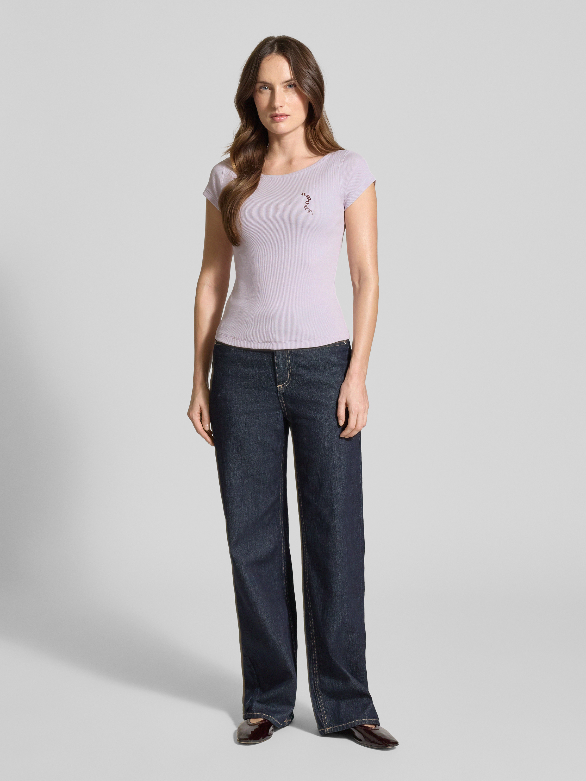 Kup online BOSS Orange T-shirt o kroju slim fit z mieszanki bawełny ...