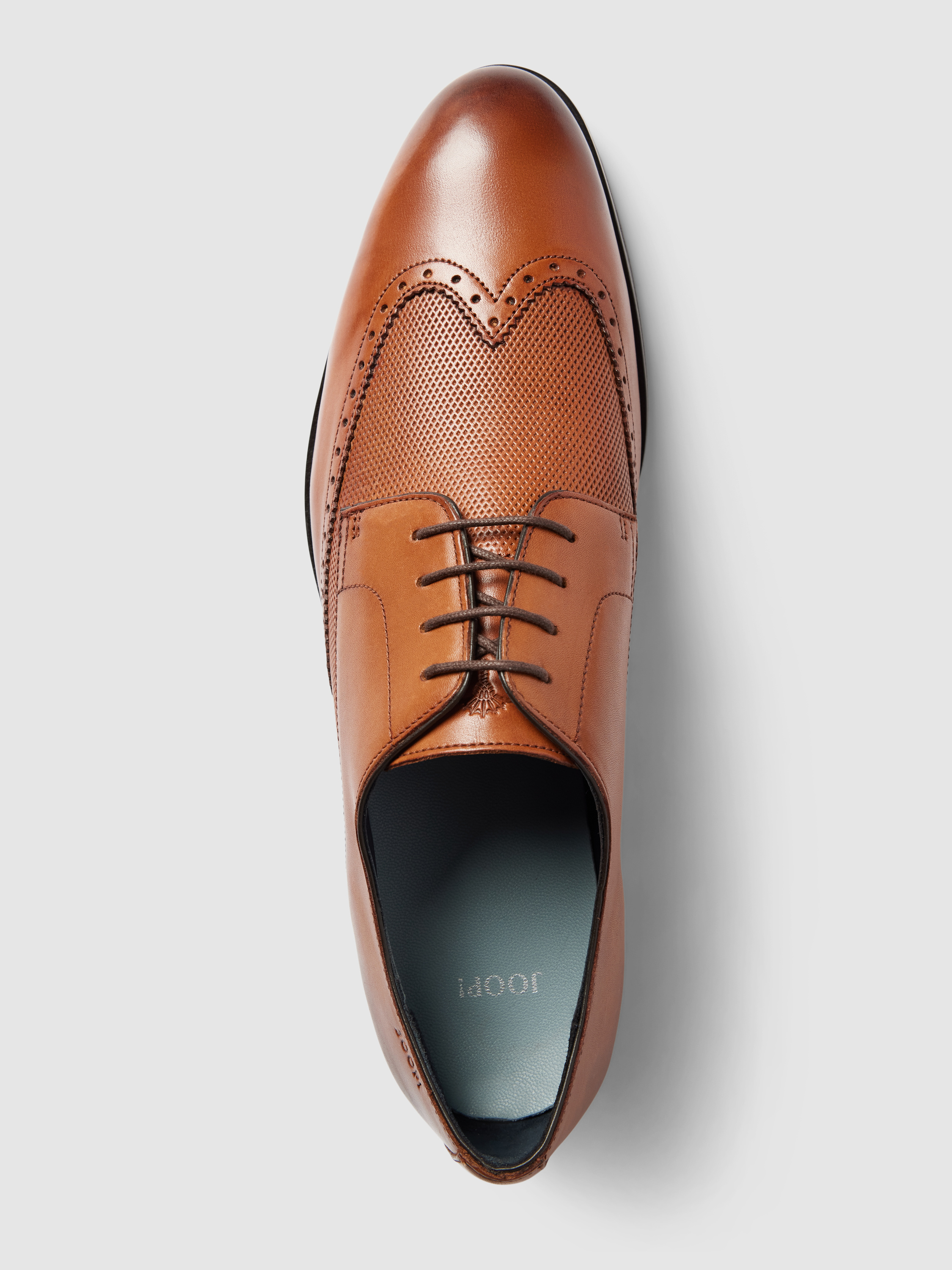 JOOP! SHOES Derby-Schuhe aus Büffelleder mit Label-Prägung (cognac ...