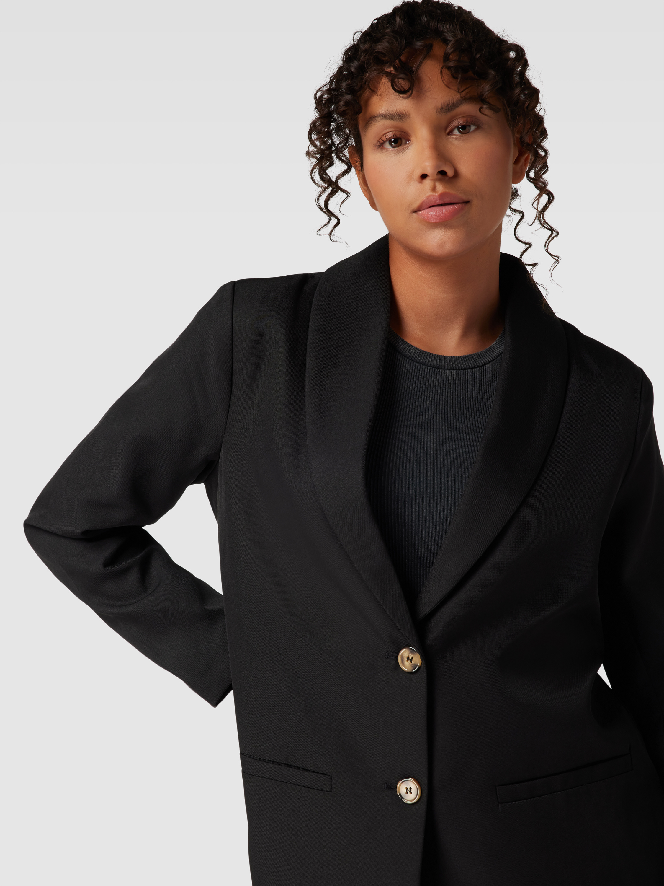Only Blazer met strookzakken, model 'LIPPA-FREY' in zwart online kopen ...