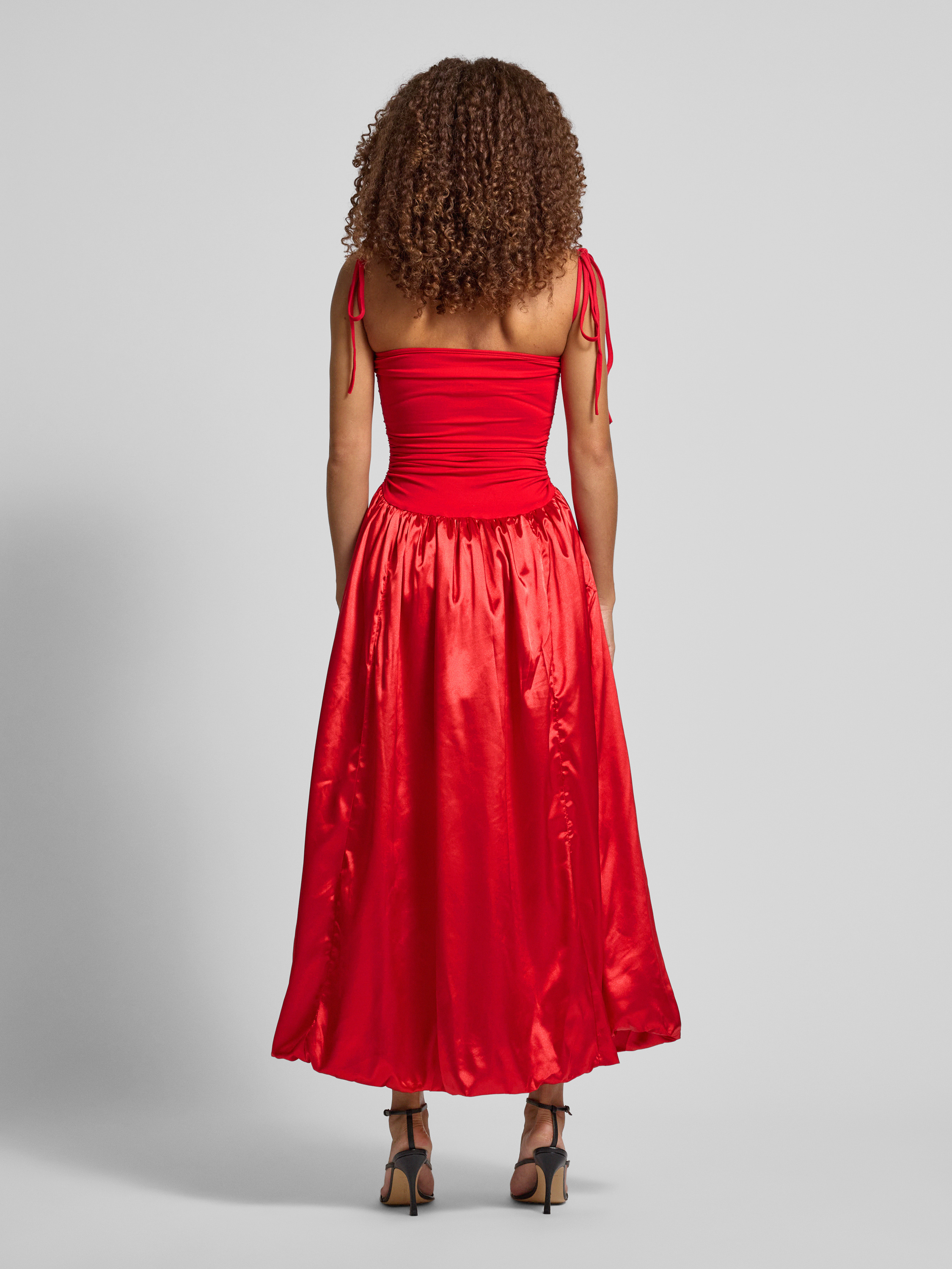 Amy Lynn Abendkleid mit Raffungen Modell 'Alexa' (hellrot) online kaufen