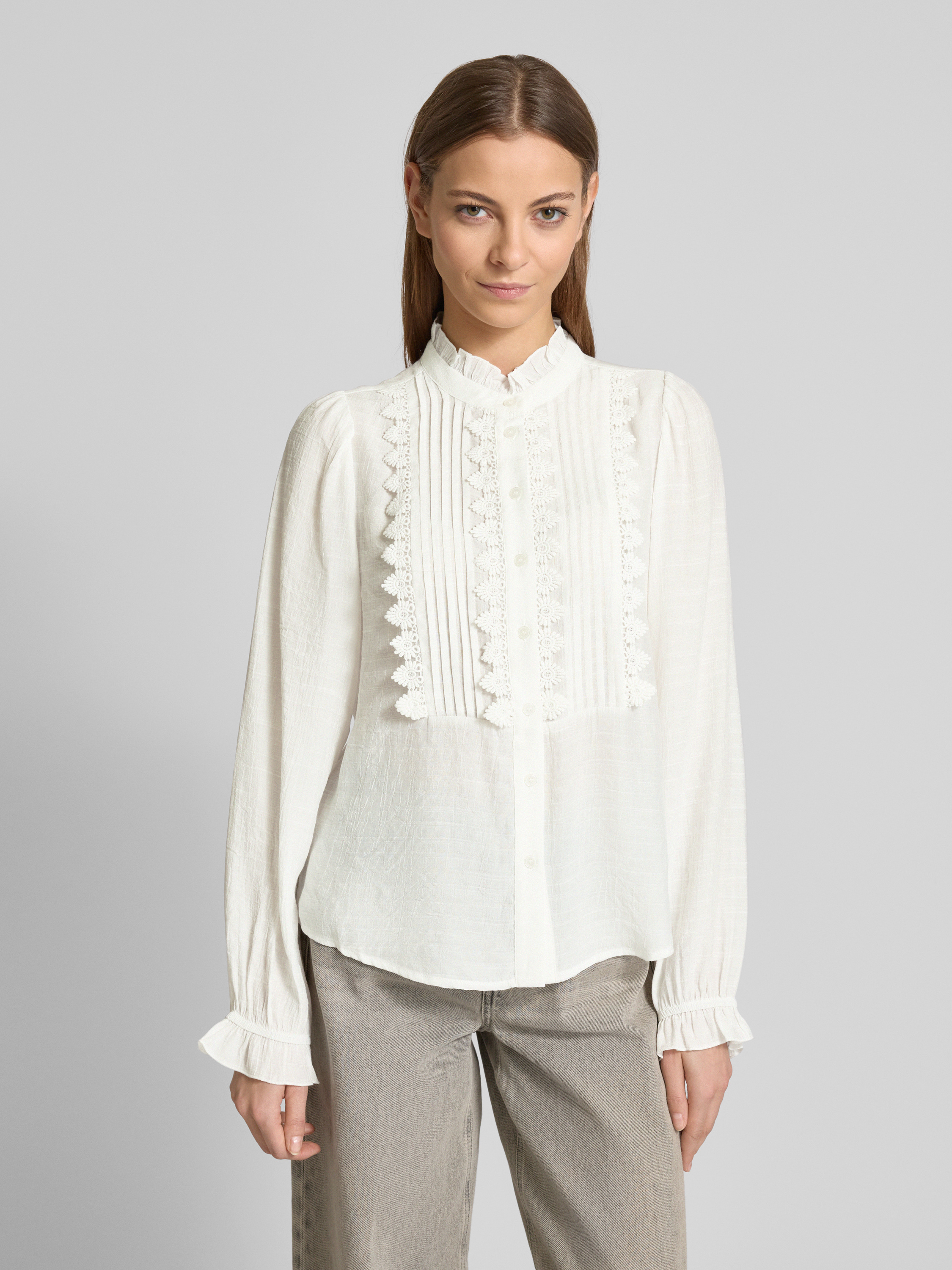 LOLLYS LAUNDRY Hemdbluse mit Knopfleiste Modell 'Ariel' (weiss) online ...