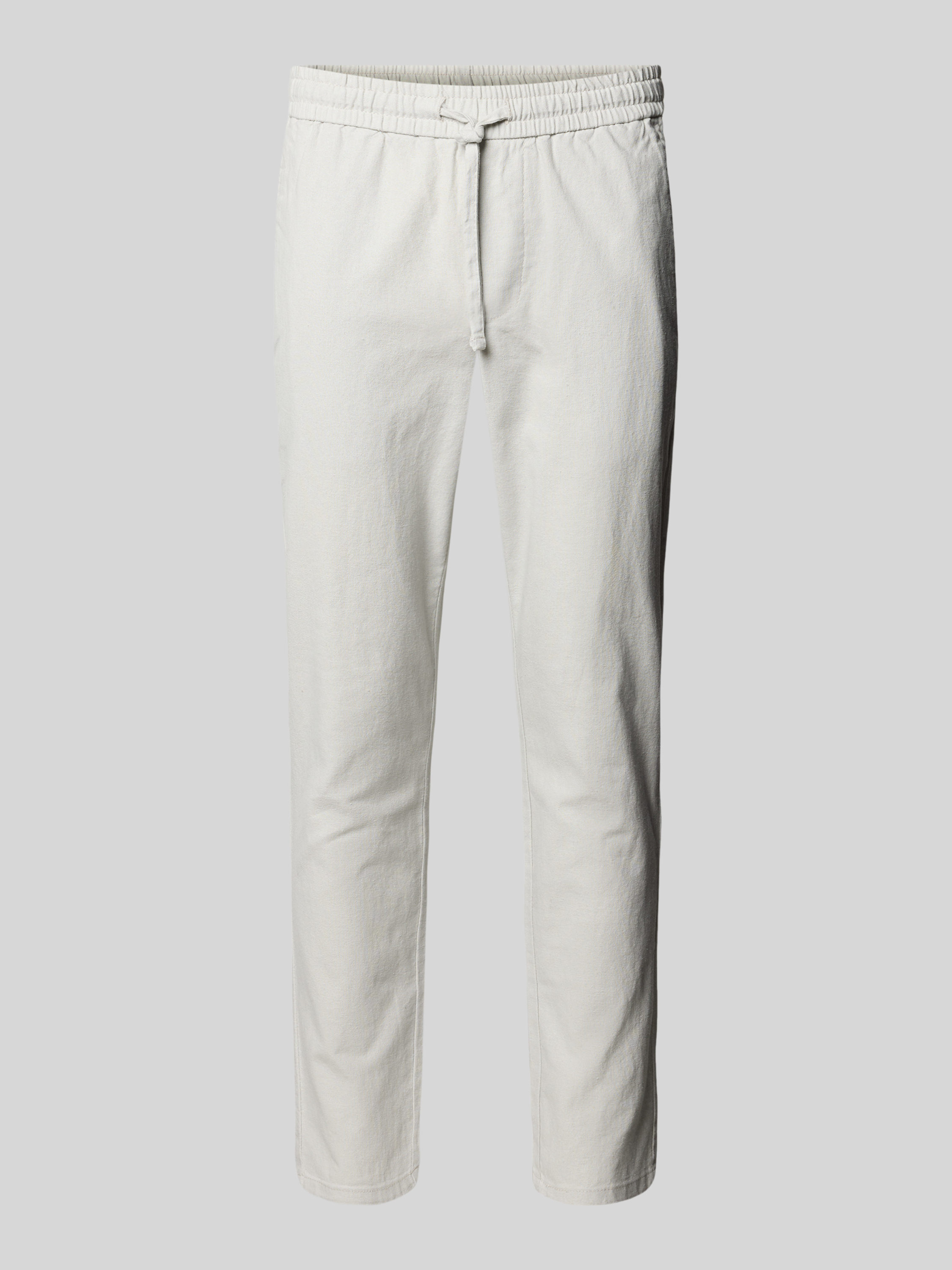 Only & Sons Cropped Stoffhose aus Leinen-Mix Modell 'LINUS' (hellgrau ...