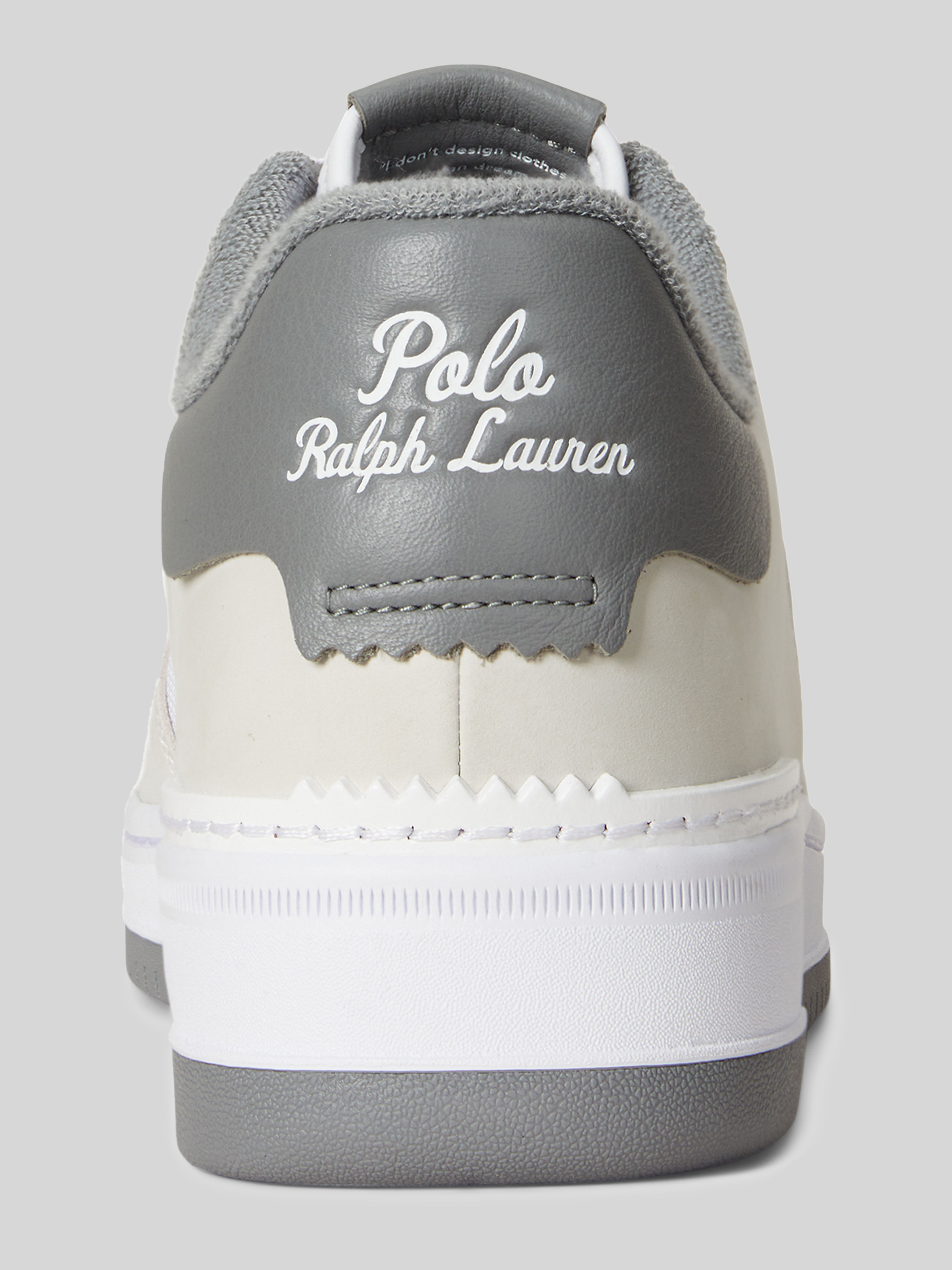 Polo Ralph Lauren Lage sneakers van leermix, model 'MASTERS' in wit ...