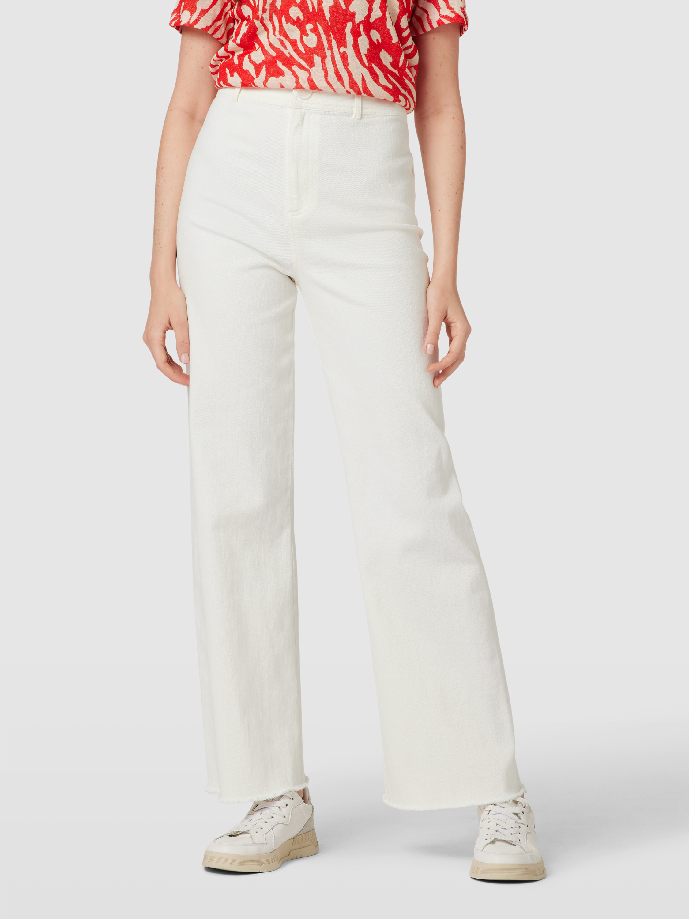 JC Sophie Hose mit ausgefranstem Saum Modell 'selma' (offwhite) online ...