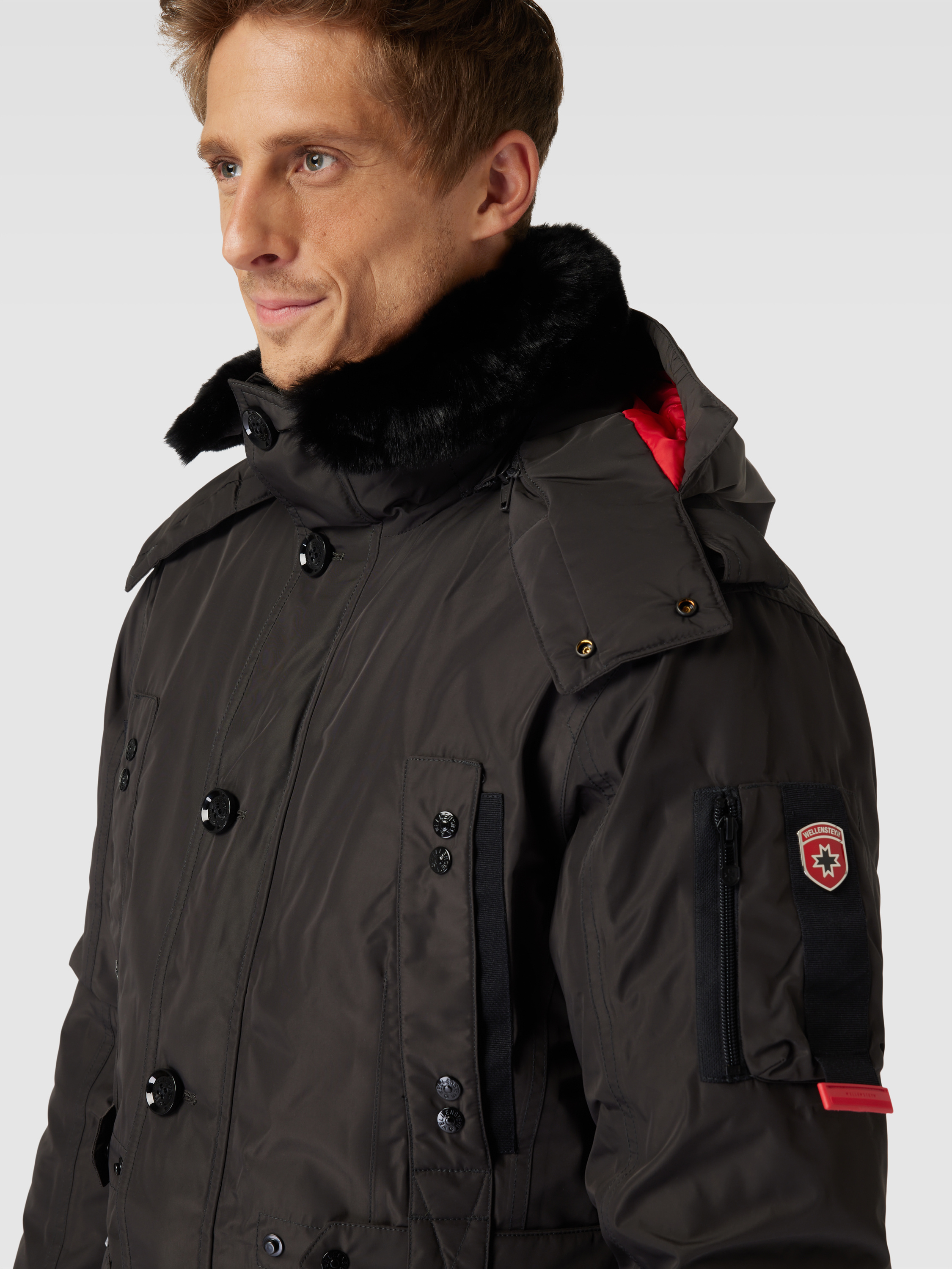 Wellensteyn Functioneel jack met capuchon, model 'QUASAR' in zwart online kopen | P&C