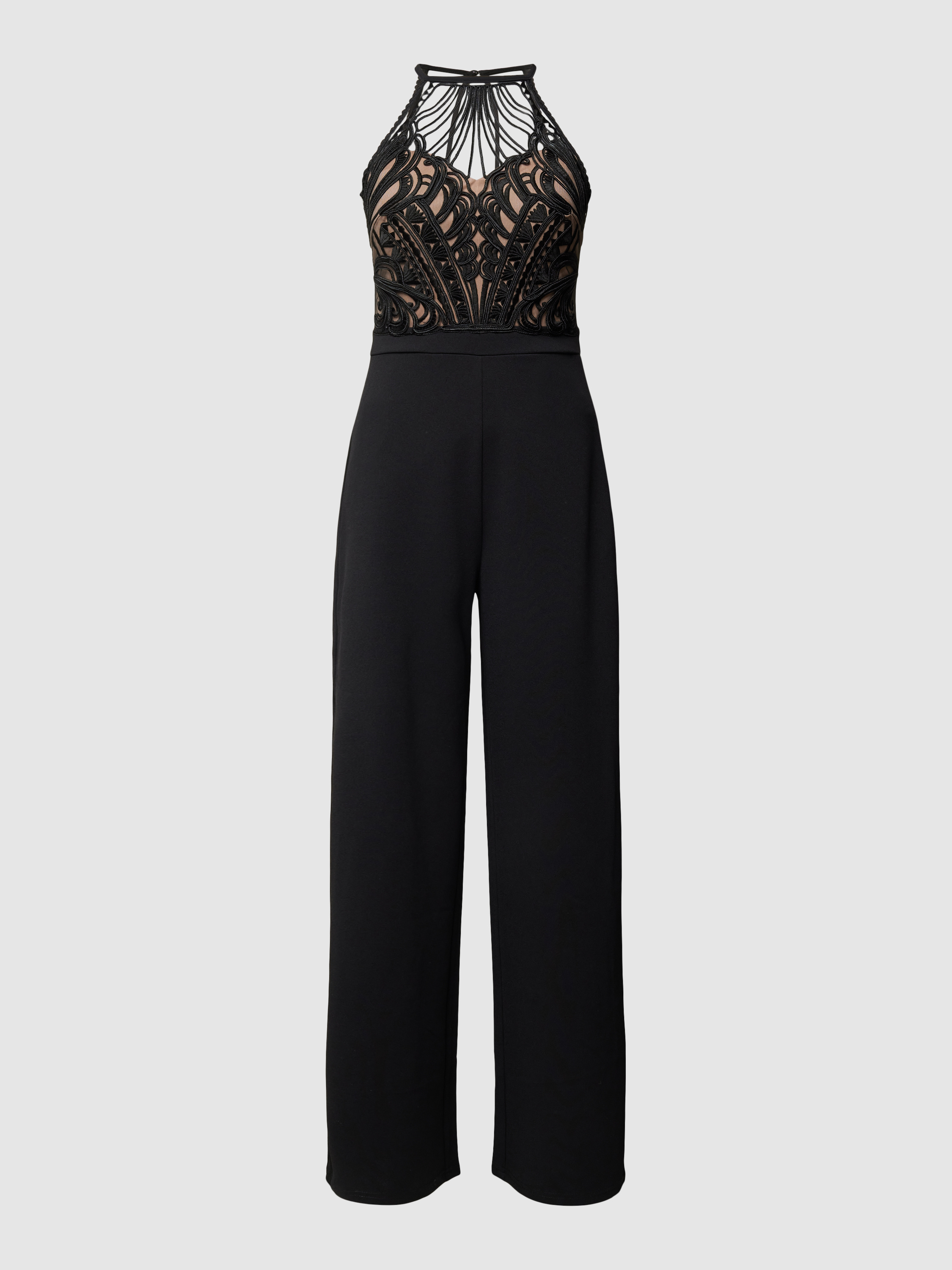 Lipsy Jumpsuit mit Spitzenbesatz (black) online kaufen