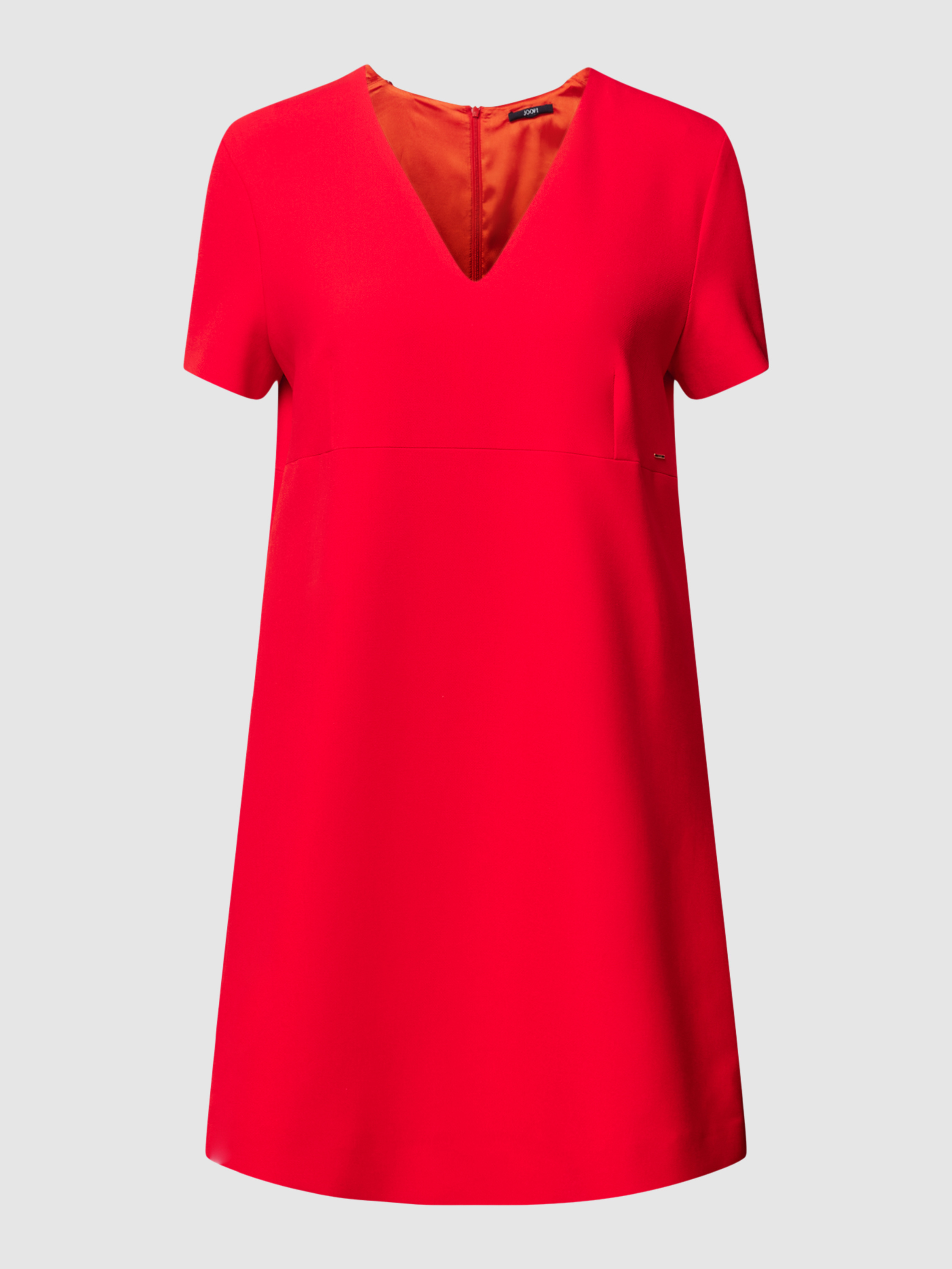 JOOP! Mini-jurk met V-hals in rood online kopen | P&C