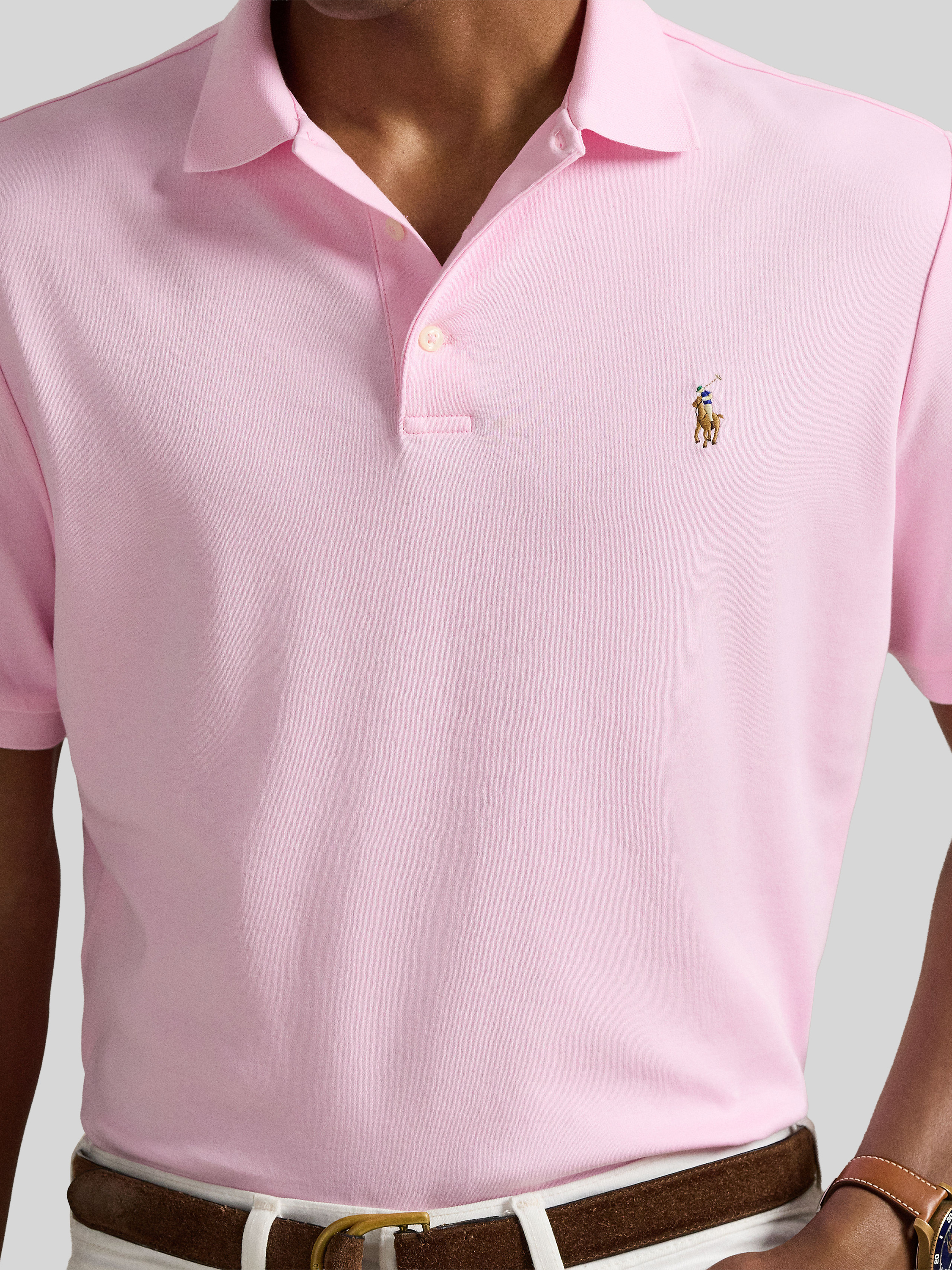 Polo Ralph Lauren Regular Fit Poloshirt aus reiner Baumwolle (rosa ...