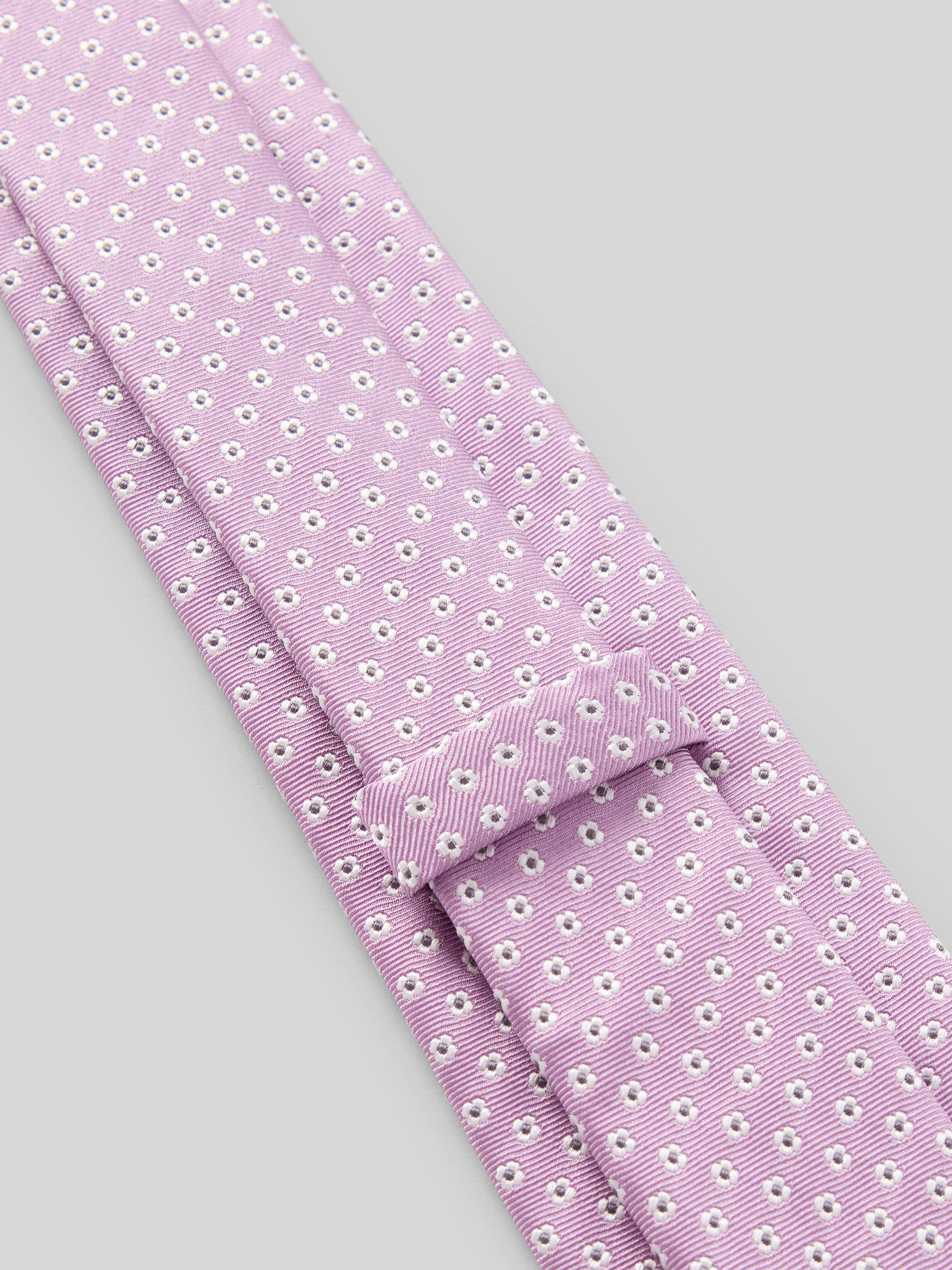 Gierremilano Seidenkrawatte aus reiner Seide mit Allover-Stitching (7,5 ...