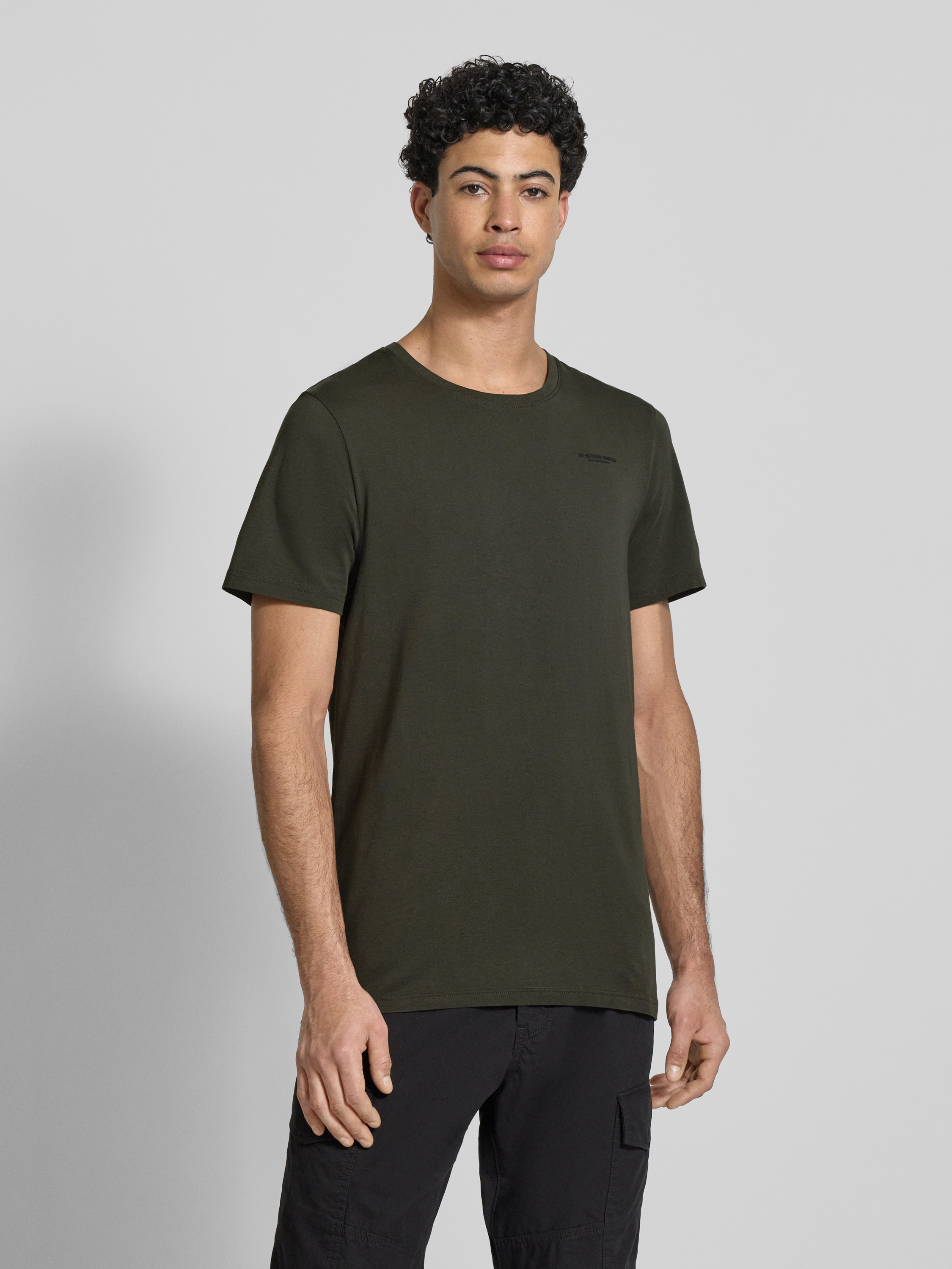 G-Star Raw Slim Fit T-Shirt mit Logo-Stitching (anthrazit) online kaufen