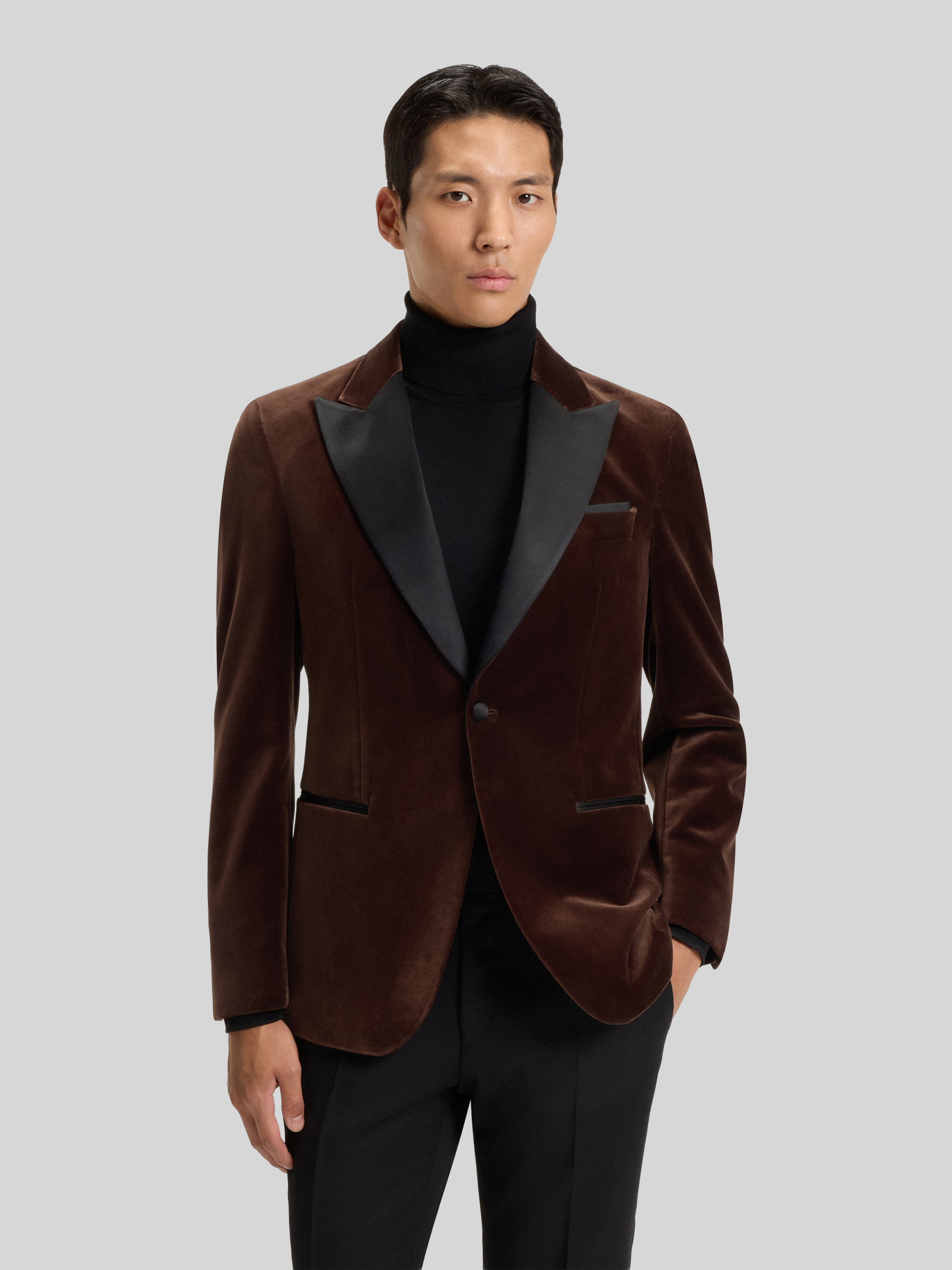 BOSS Slim Fit Smoking aus reiner Baumwolle Modell 'HUTSON' (orange ...