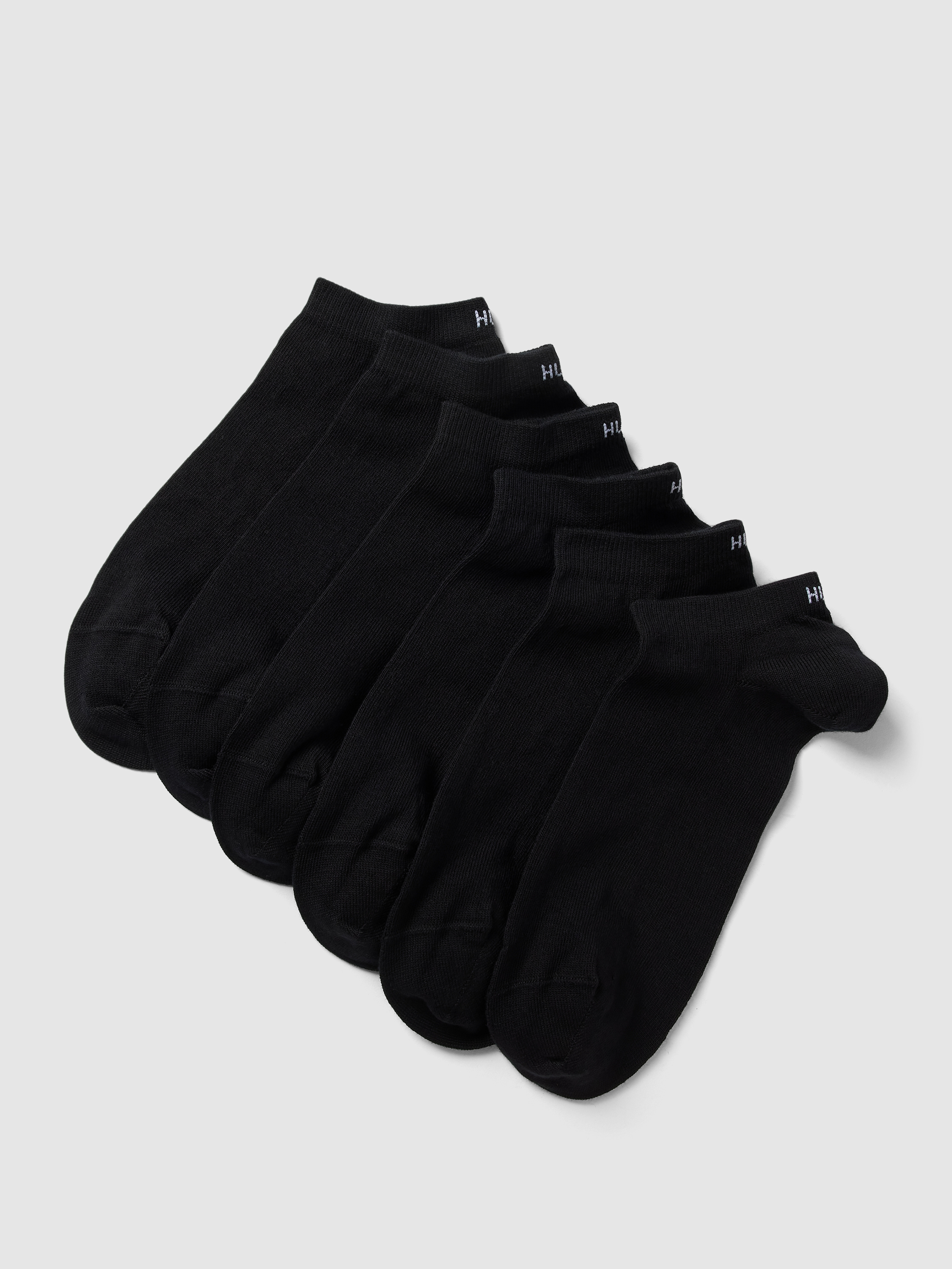 HUGO Sneakersocken mit Label-Detail im 6er-Pack (black) online kaufen