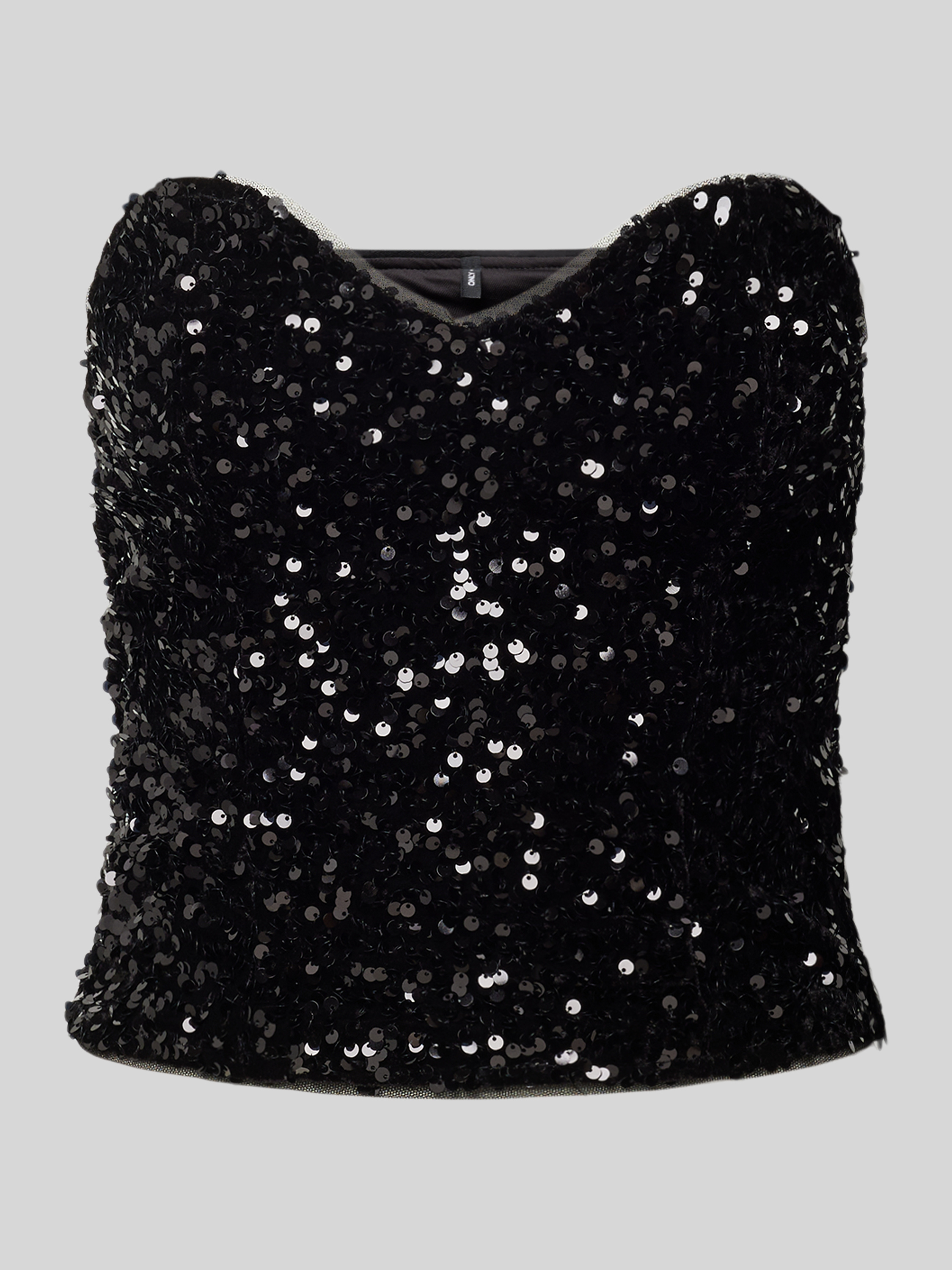 Only Shaped Fit Crop Top mit Paillettenbesatz Modell 'CONFIDENCE ...