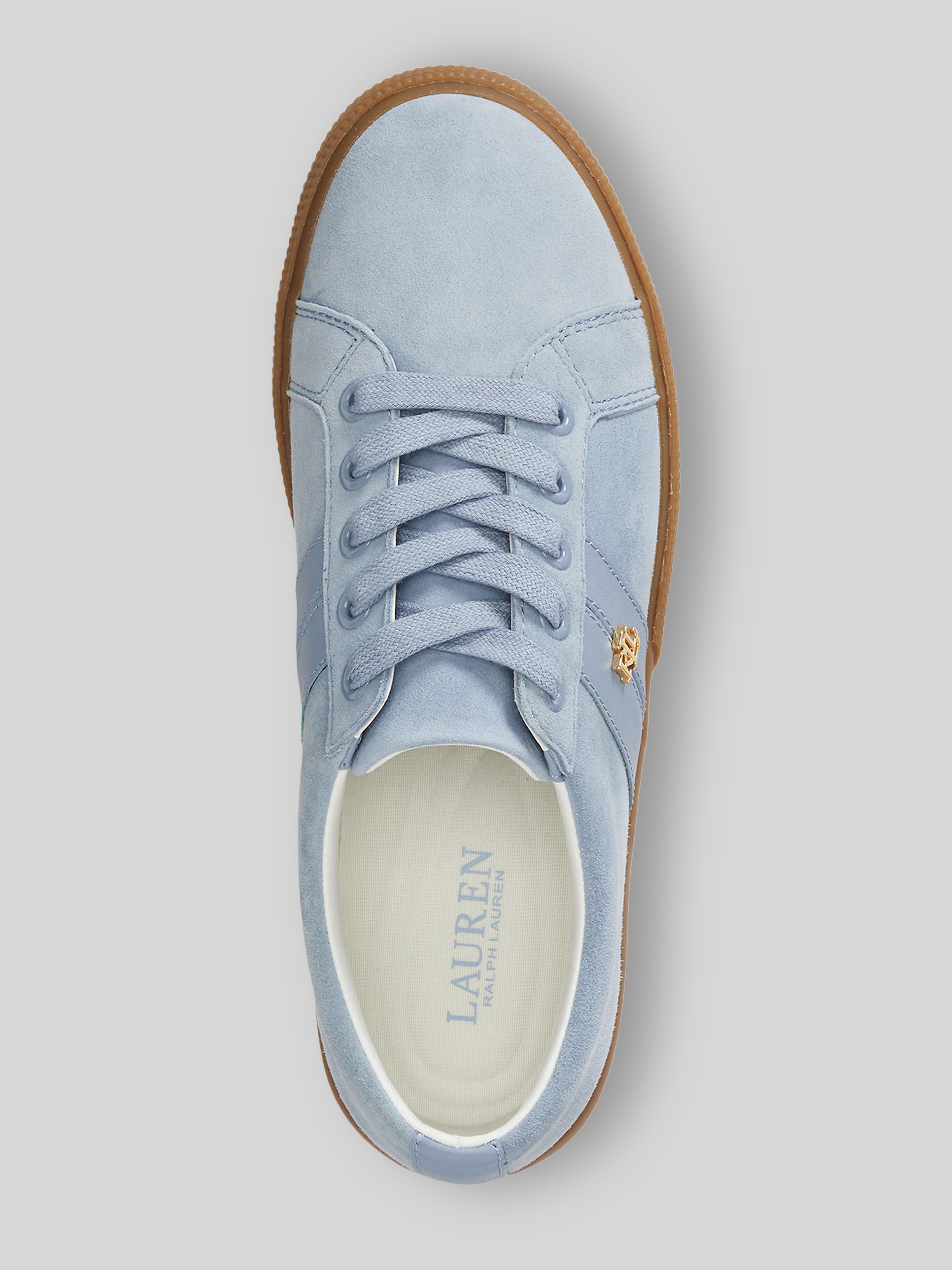 Kup online Lauren Ralph Lauren Sneakersy z naturalnej skóry welurowej z ...