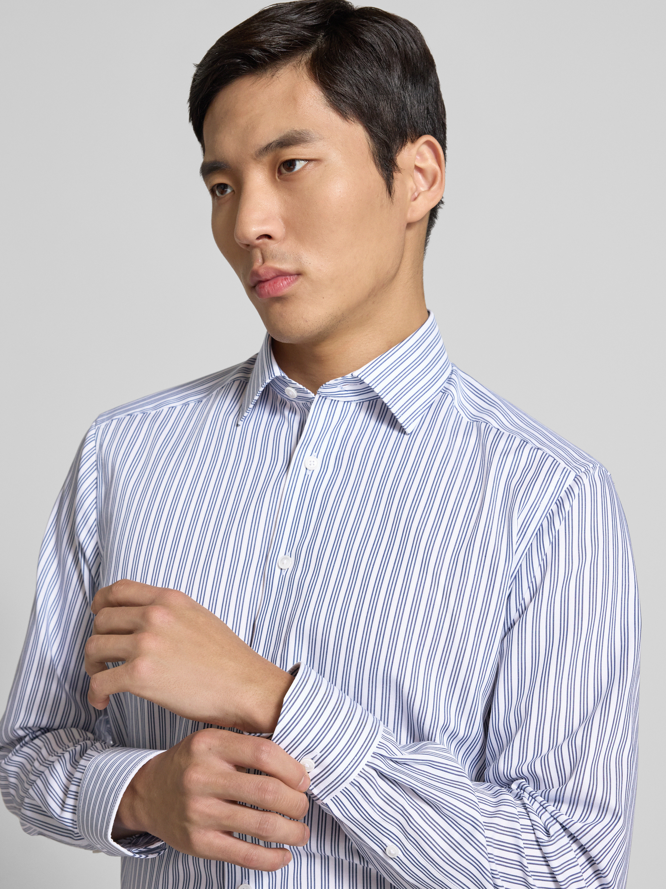 OLYMP Regular Fit Businesshemd aus Baumwolle mit Kentkragen (marine ...