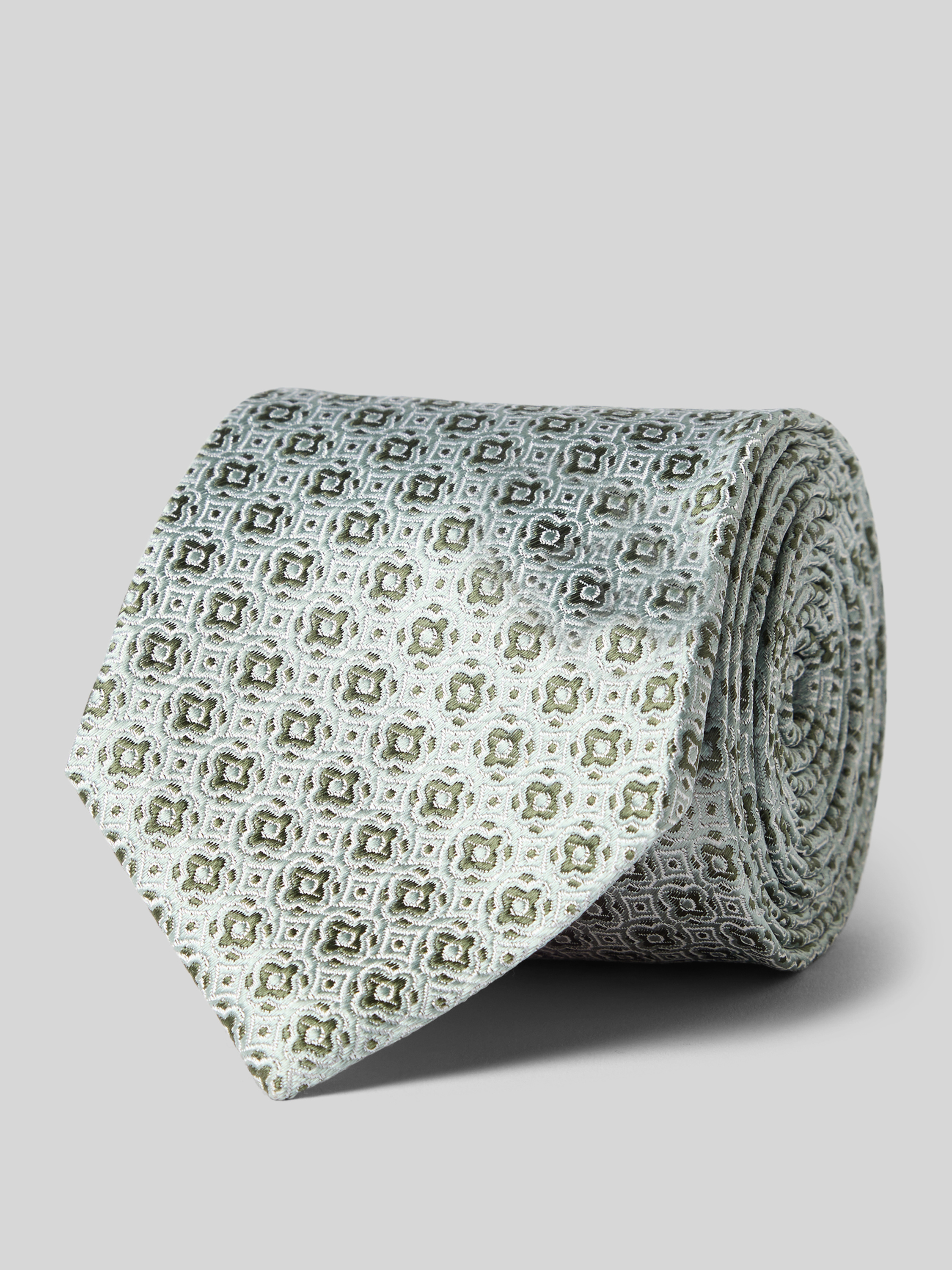 Monti Krawatte aus Seide im Allover-Look (7 cm) (gruen) online kaufen
