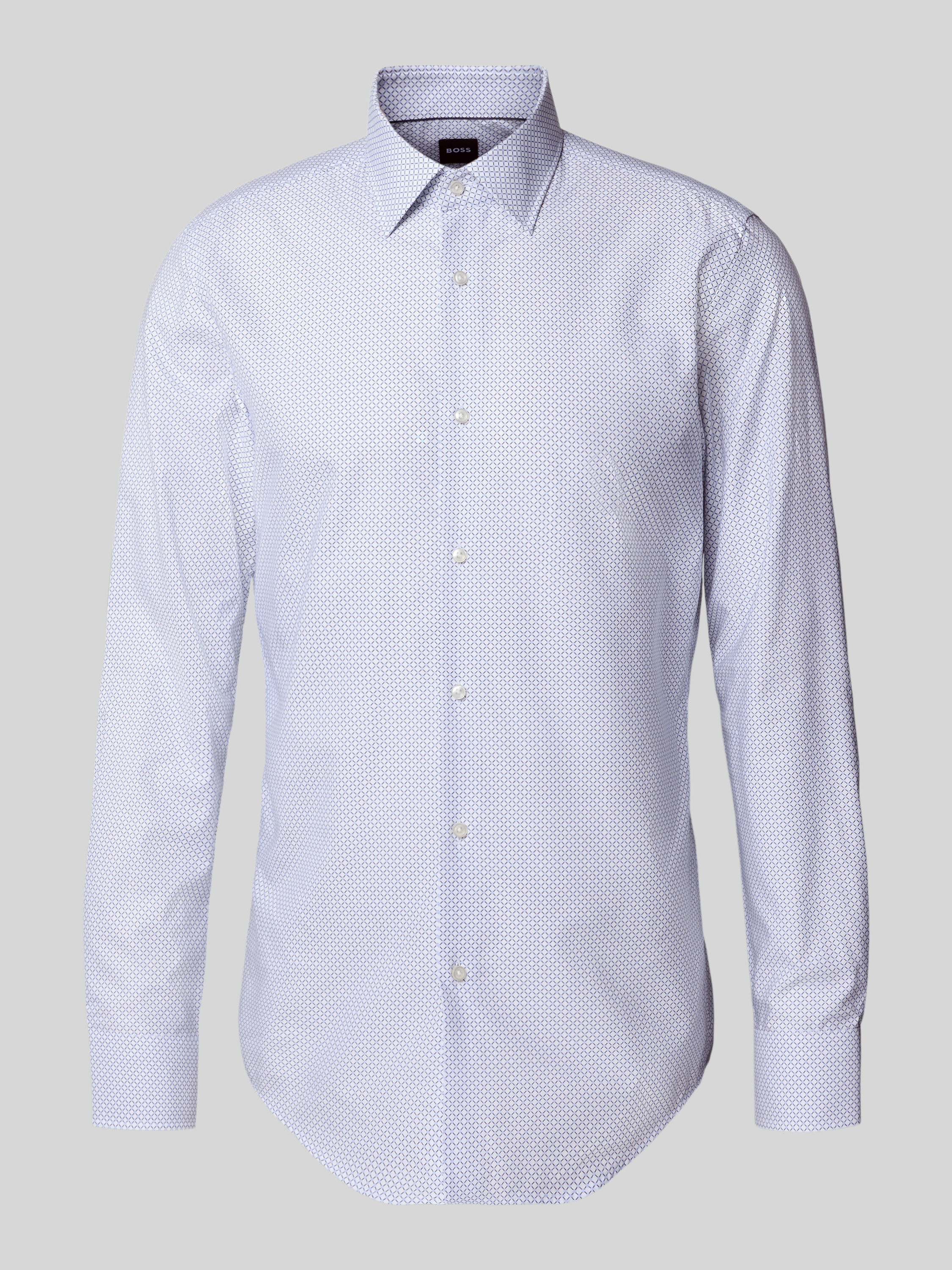 BOSS Slim fit zakelijk overhemd van een mix van lyocell en katoen ...