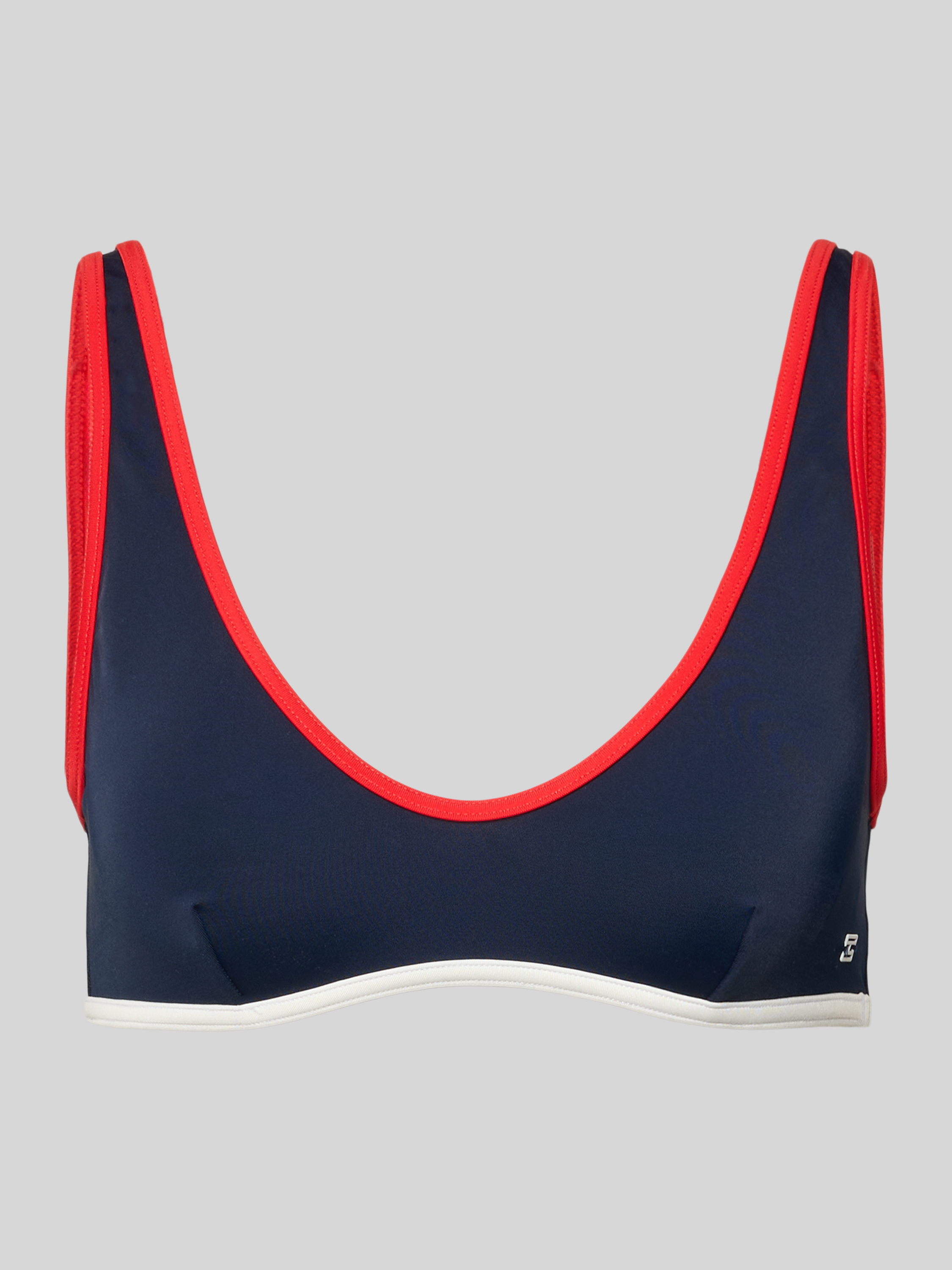 Kup online TOMMY HILFIGER Góra bikini z aplikacją z logo (ciemnoniebieski)