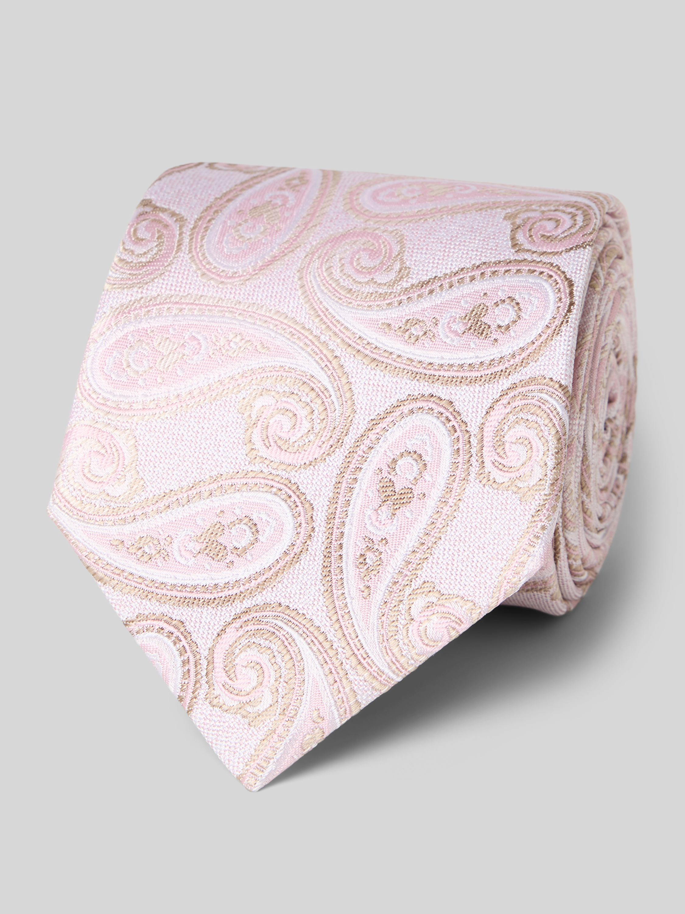 OLYMP Zijden stropdas in all-over look (7,5 cm) in rosé online kopen | P&C