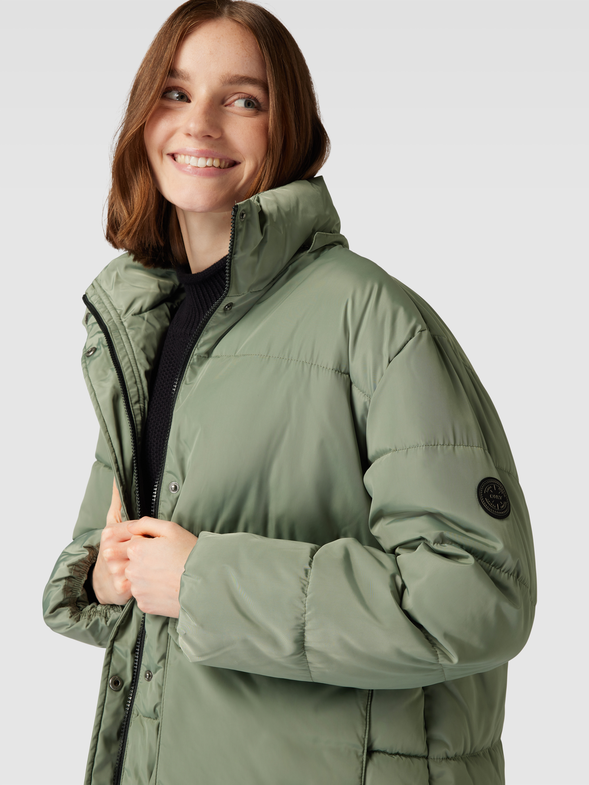 Only Steppjacke mit Pattentaschen Modell 'NORA' (mint) online kaufen