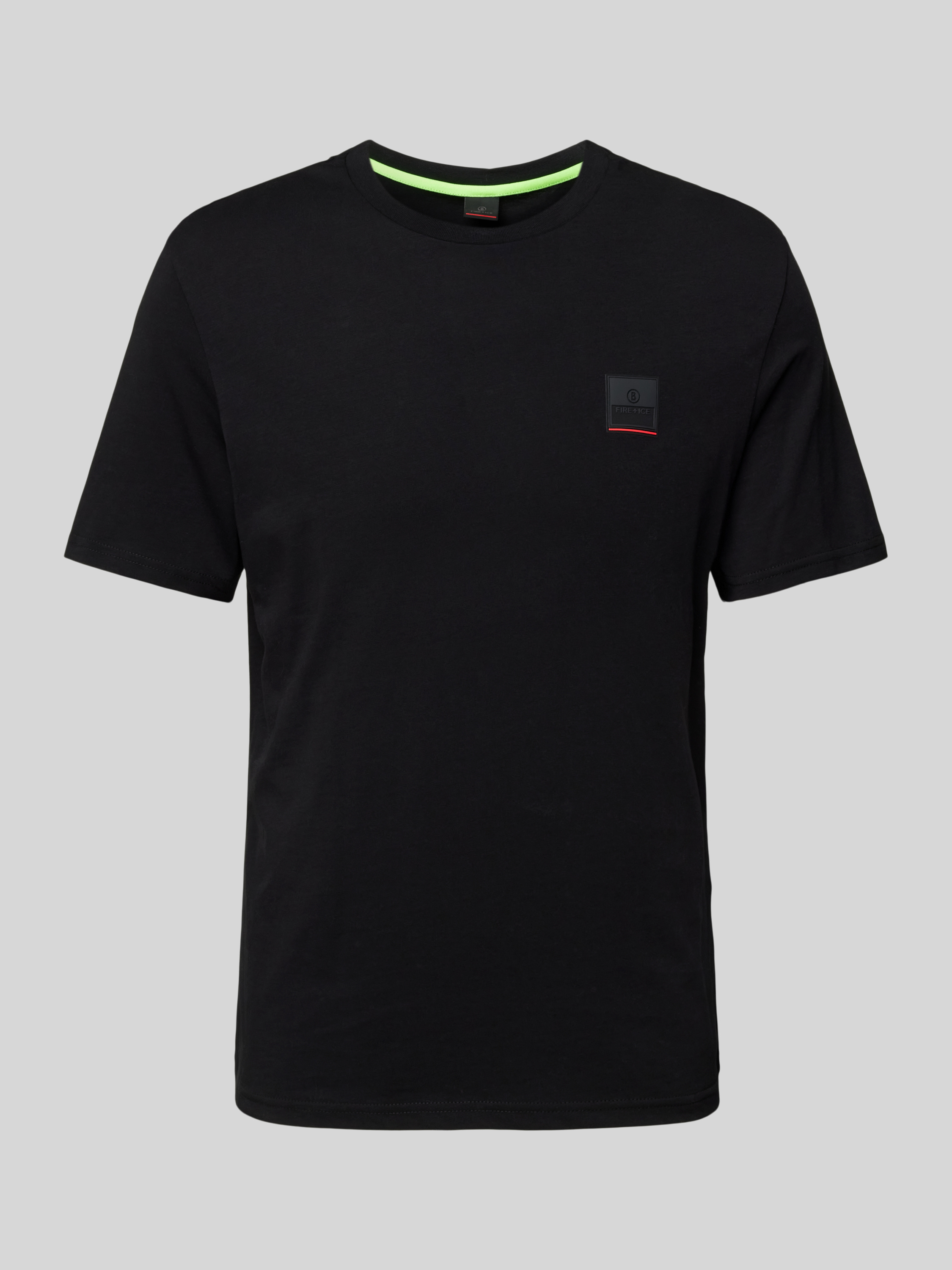 FIRE + ICE T-Shirt mit Label-Detail Modell 'VITO' (black) online kaufen