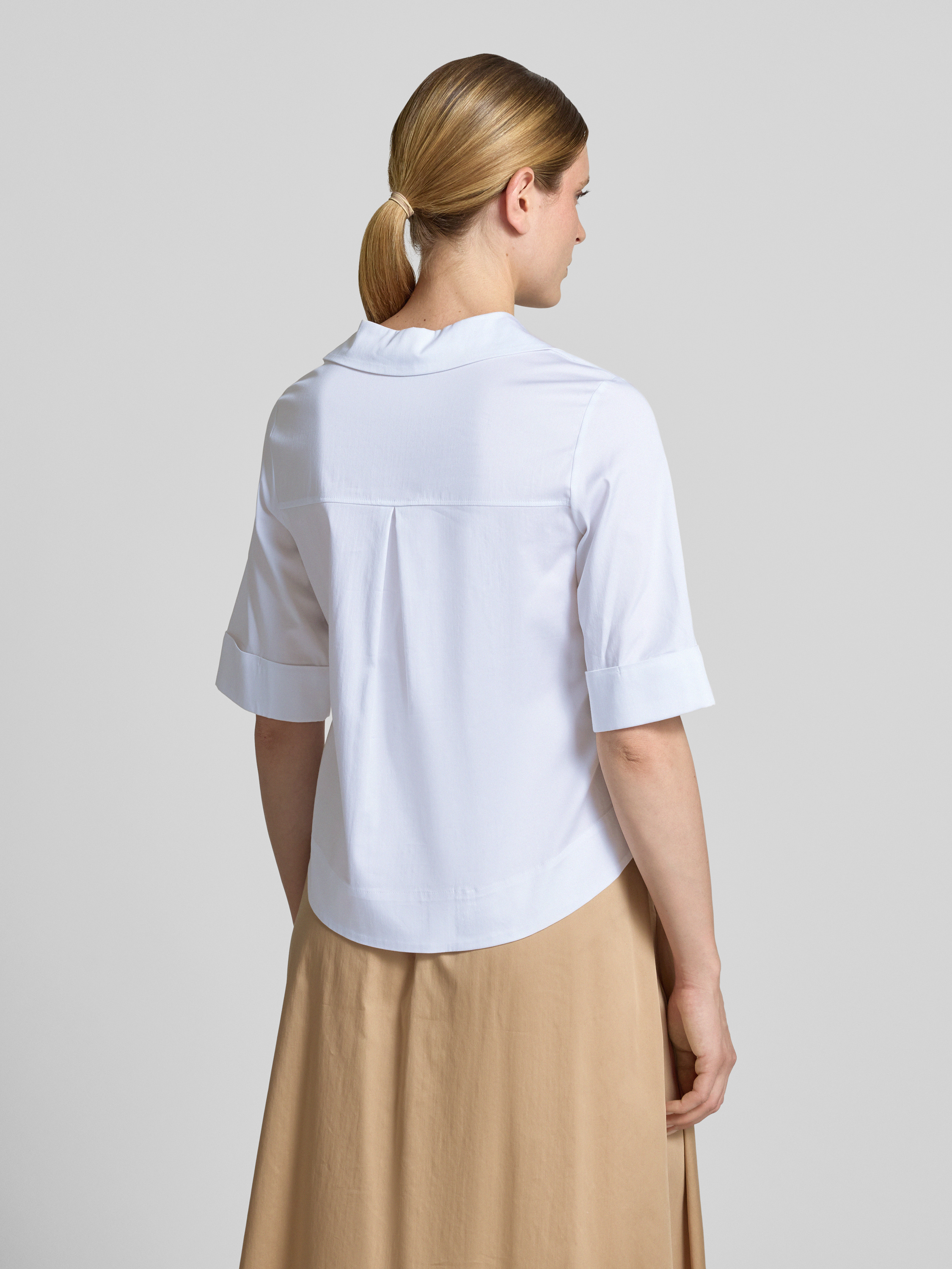s.Oliver RED LABEL regular fit blouseshirt van katoenmix in wit online ...