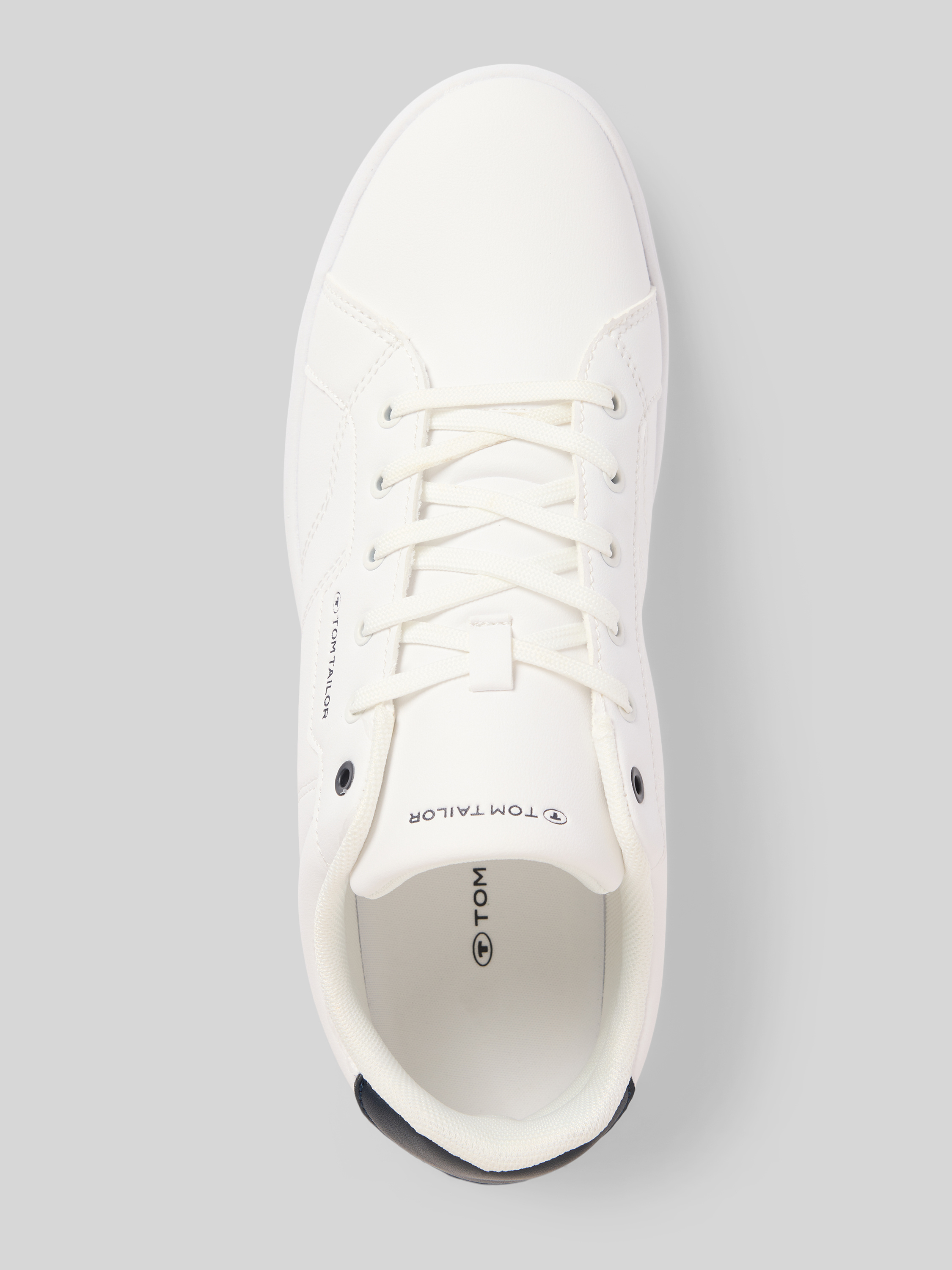 Tom Tailor Low Top Sneaker in Lederoptik Modell 'IGNAZ' (weiss) online ...