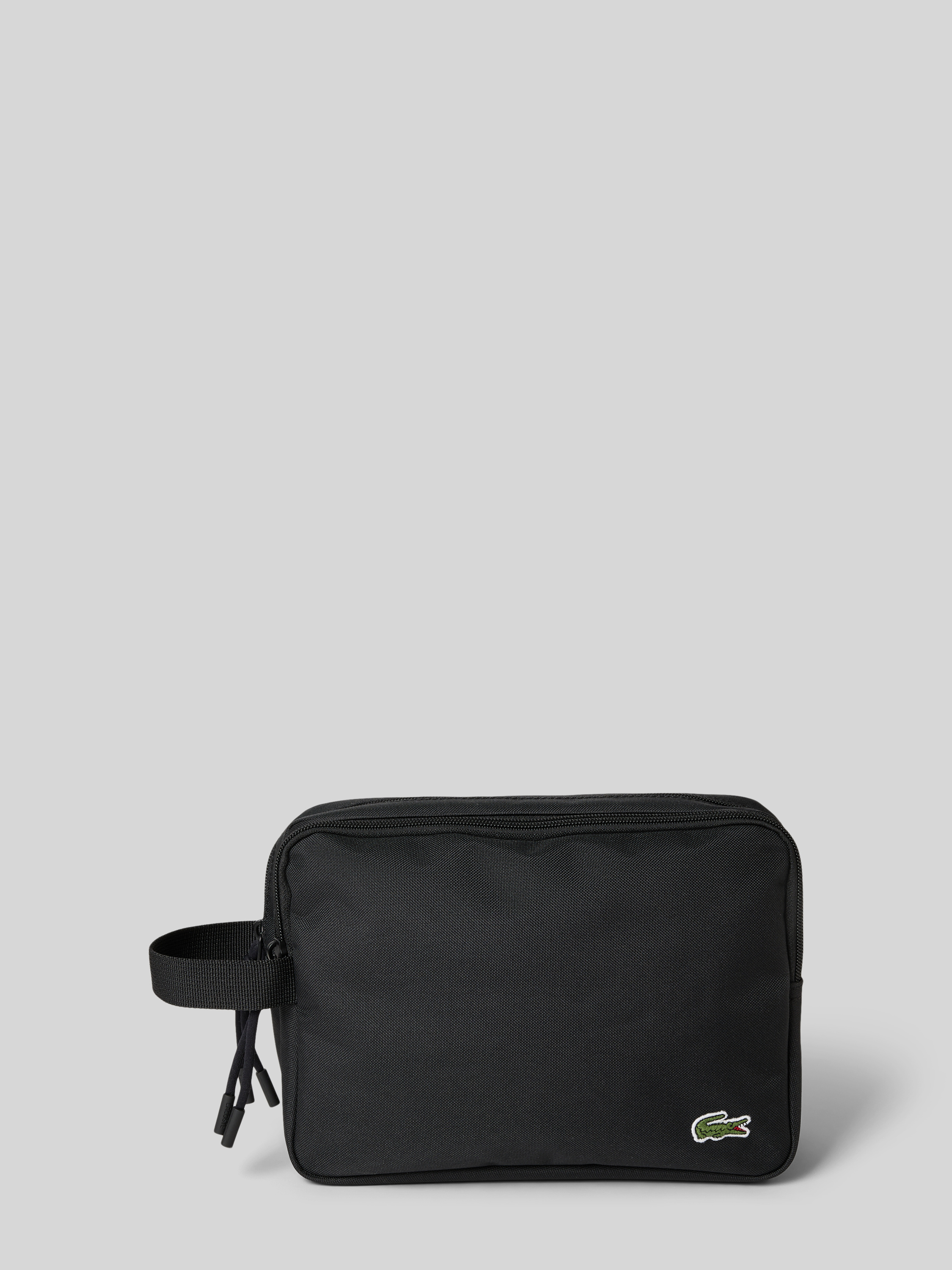 Lacoste Kulturbeutel mit Logo-Stitching (black) online kaufen