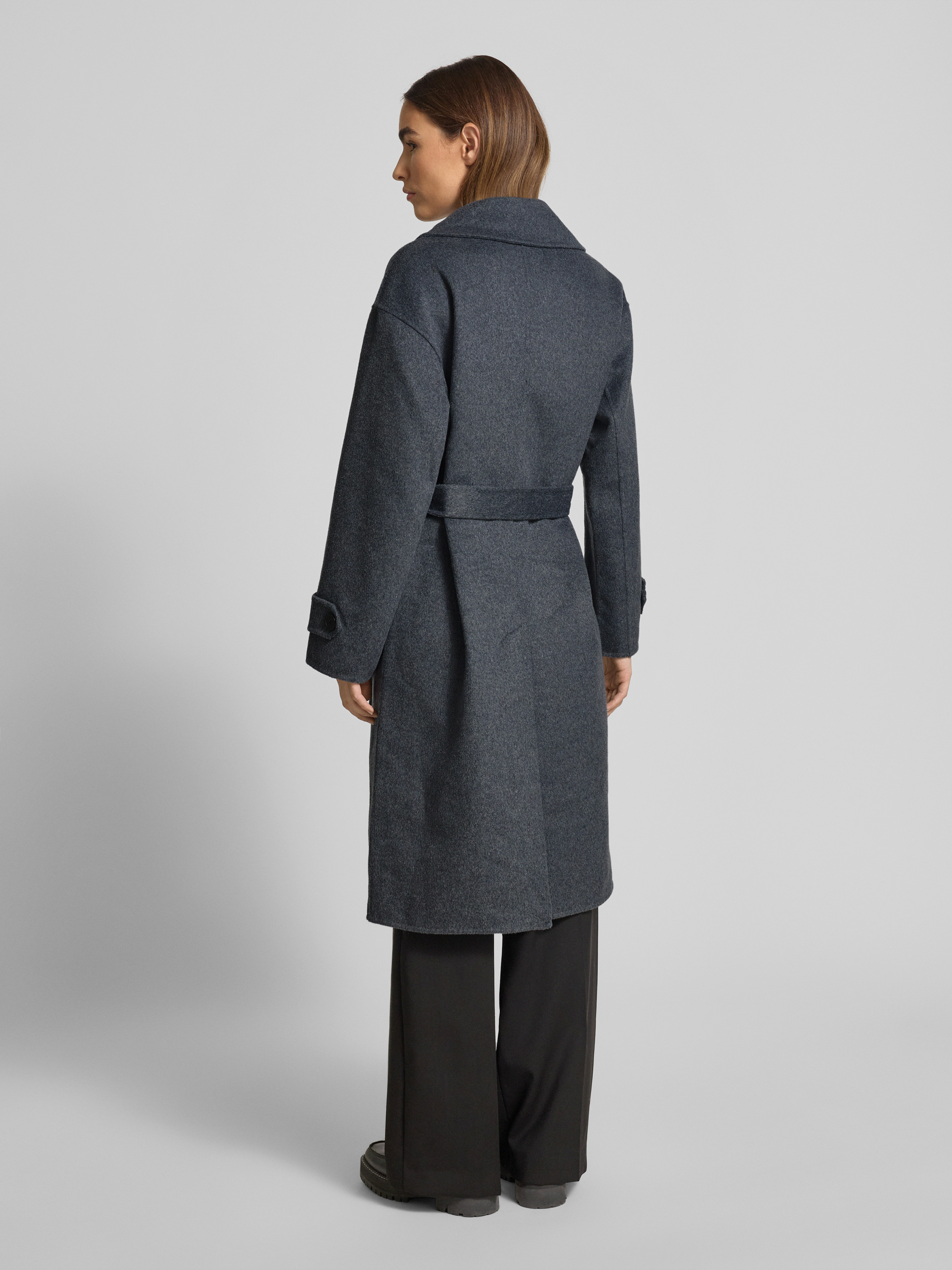 WITHBLACK Mantel aus Woll-Mix (hellgrau melange) online kaufen