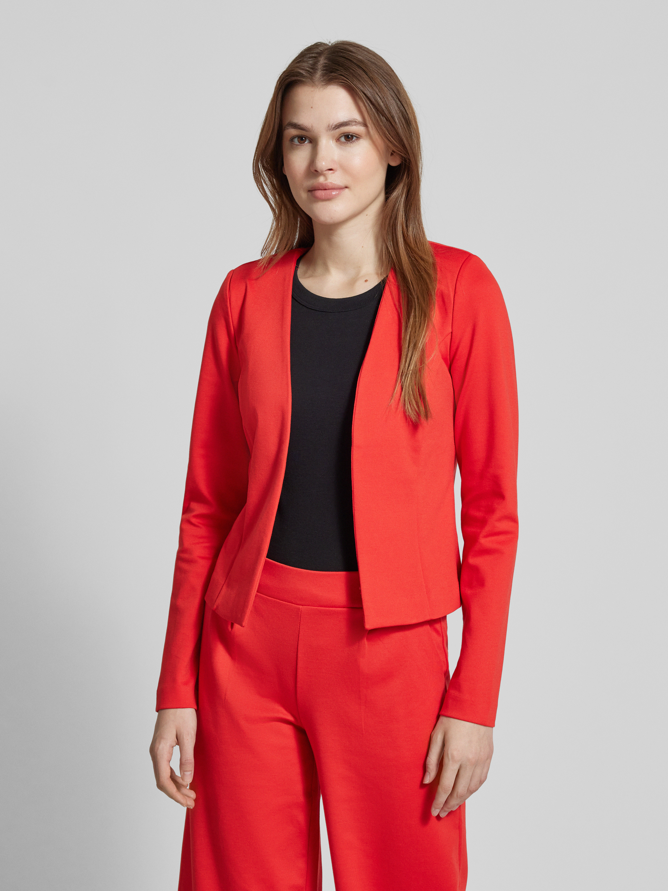 ICHI Blazer mit offener Vorderseite Modell 'KATE Short' (rot) online kaufen