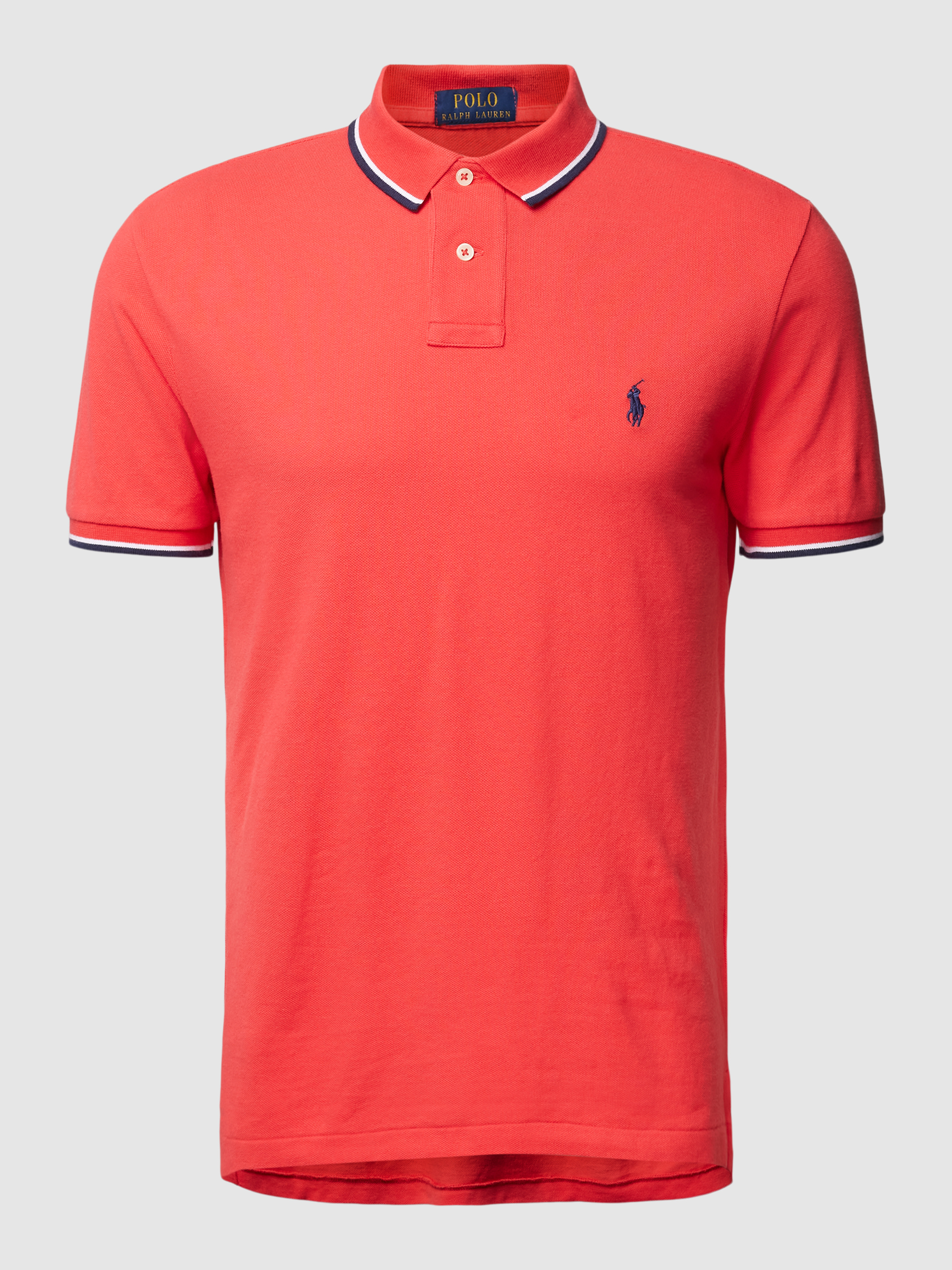 Polo Ralph Lauren Poloshirt met contraststrepen in rood online kopen | P&C
