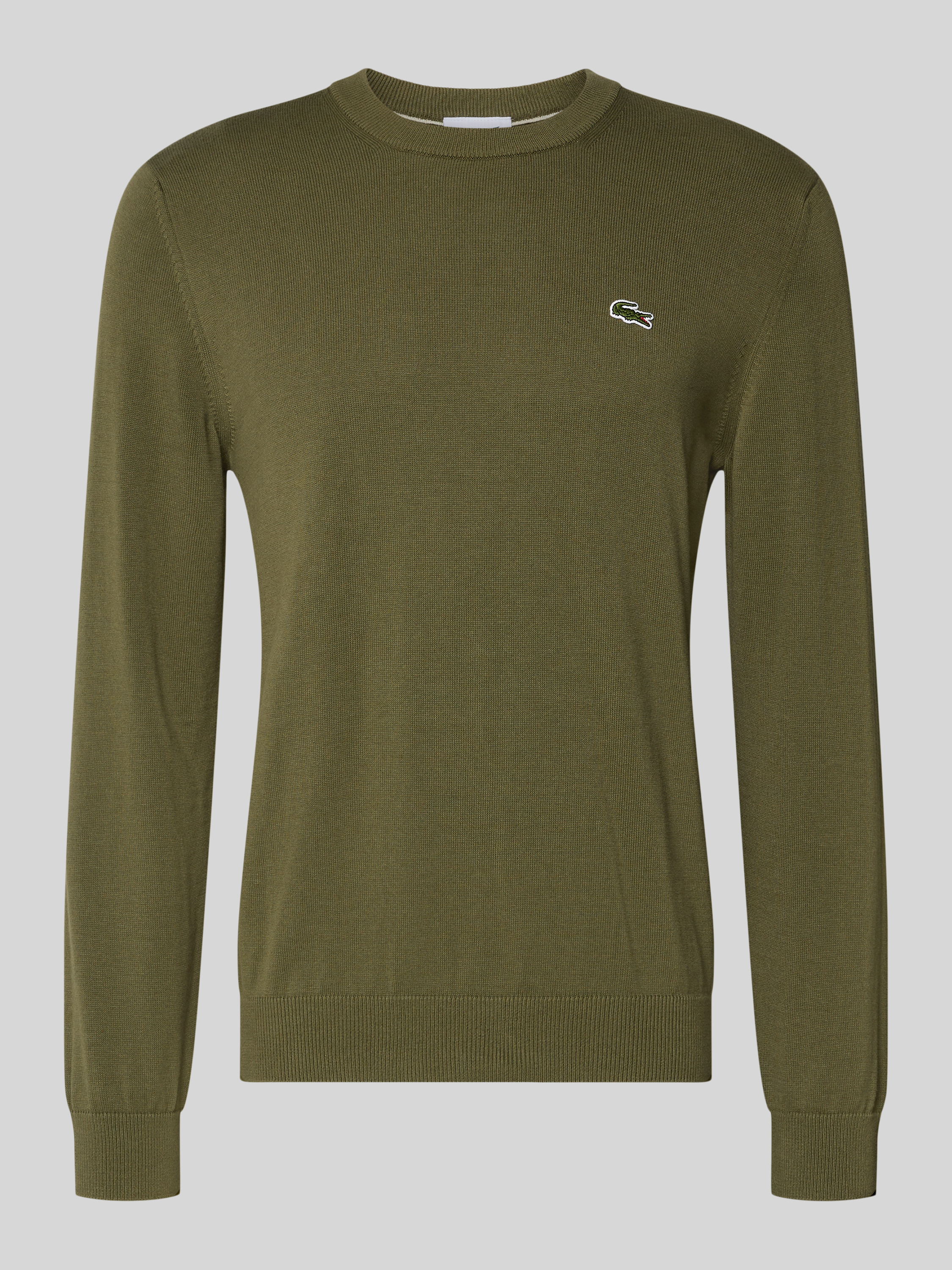 Lacoste Regular Fit Pullover aus Baumwoll-Mix (oliv) online kaufen