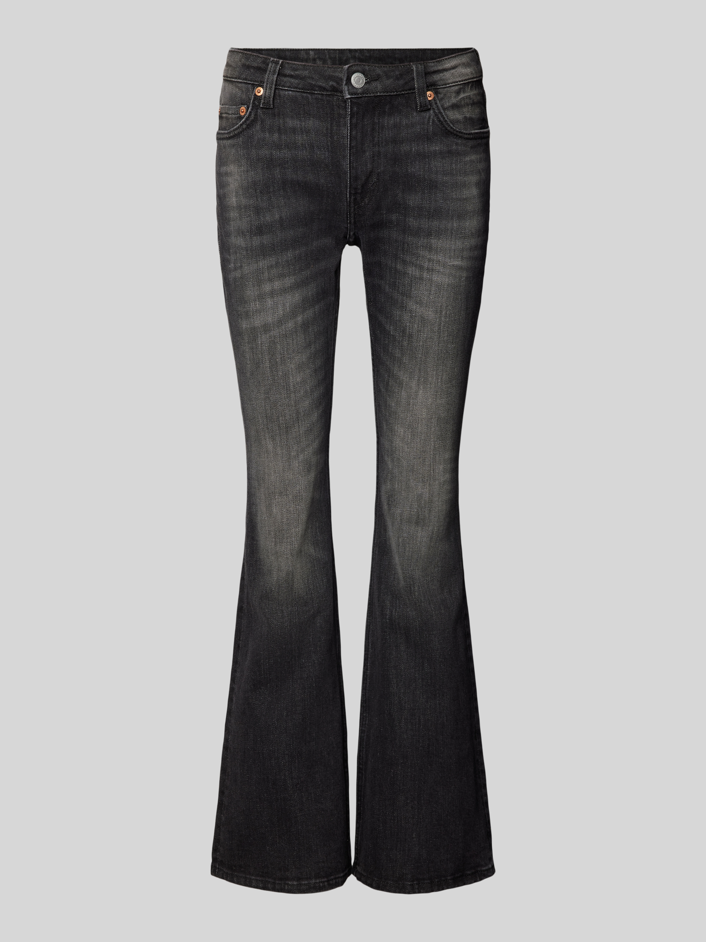 WEEKDAY Flared Jeans mit 5-Pocket-Design (black) online kaufen