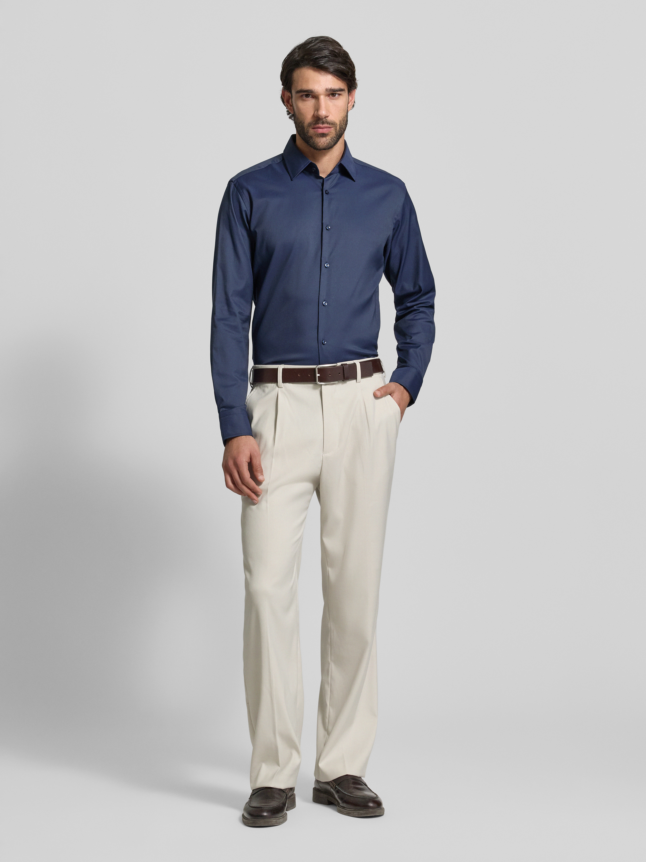 BOSS Regular Fit Businesshemd aus Stretch-Twill Modell 'P-JOE-KENT-C1 ...