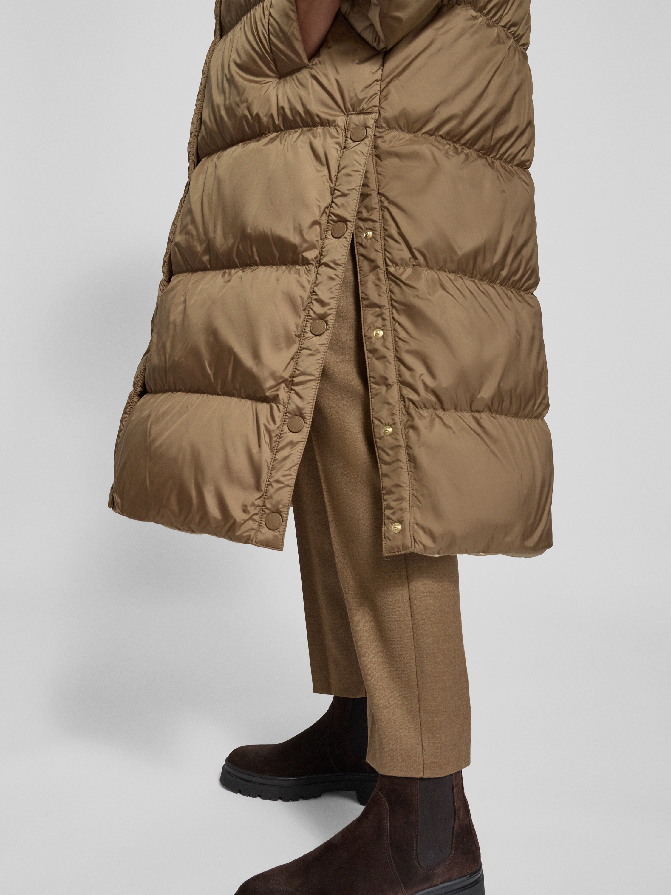 Weekend Max Mara Regular fit aan twee kanten draagbare lange donsjas ...