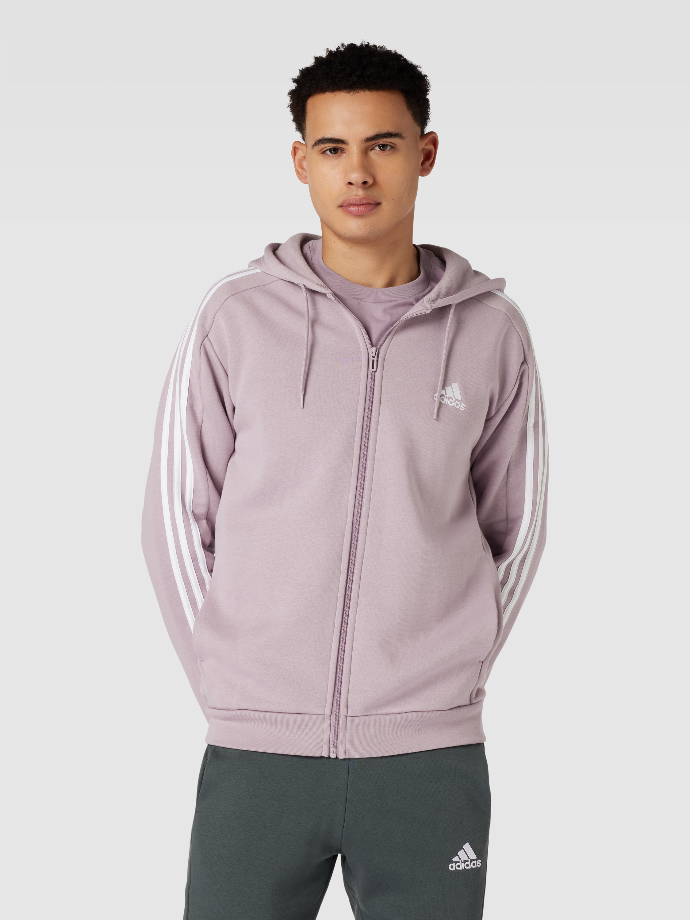 adidas Sportswear Sweatjacke mit Label-Stitching (altrosa) online kaufen
