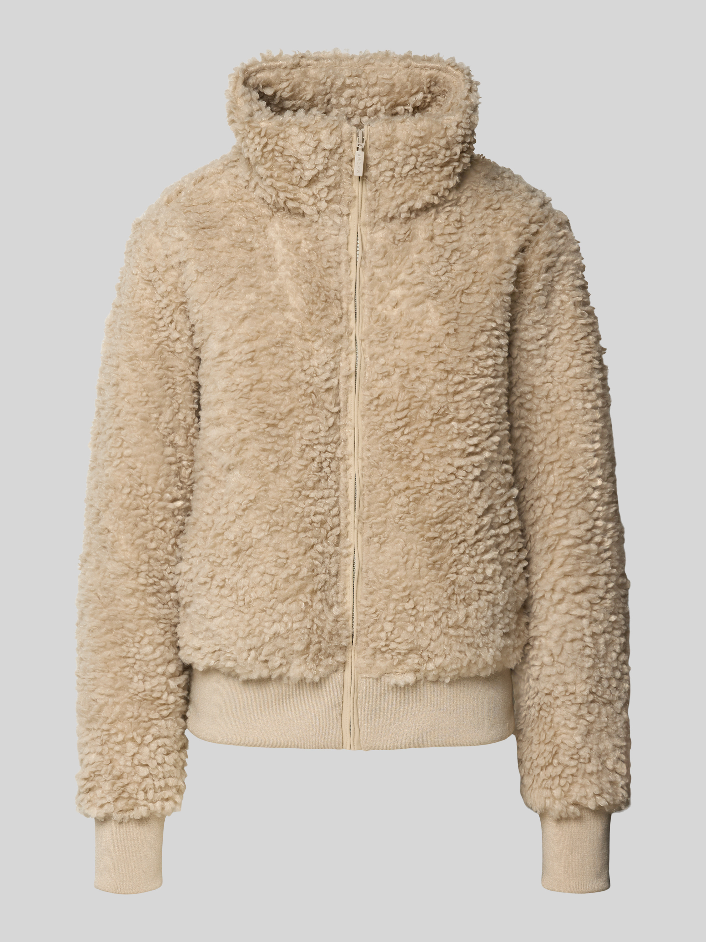 Mazine Teddyjacke mit Stehkragen und Reißverschluss (beige) online kaufen