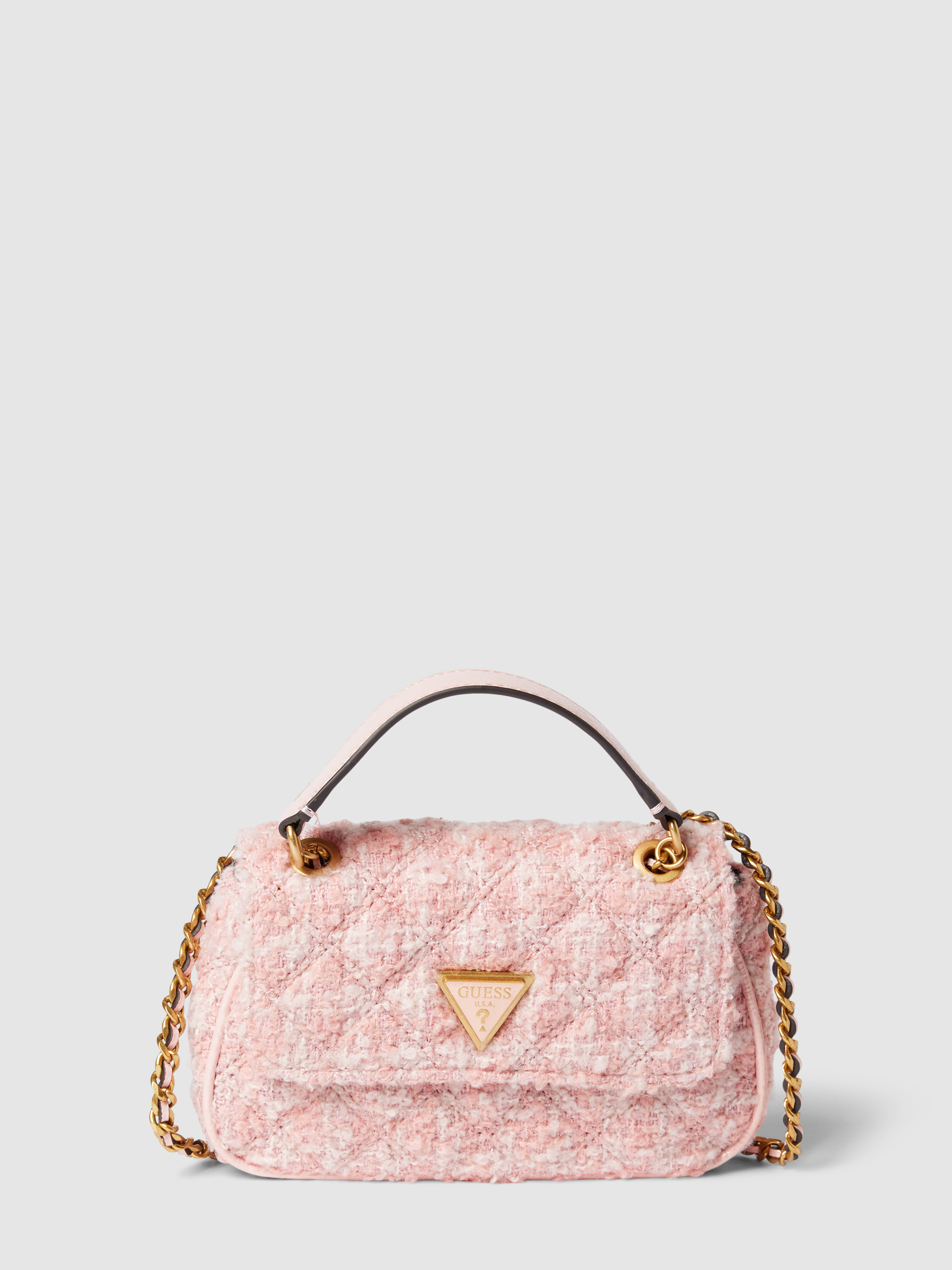 Guess Crossbody Bag mit Allover-Muster in rosé (rose) online kaufen