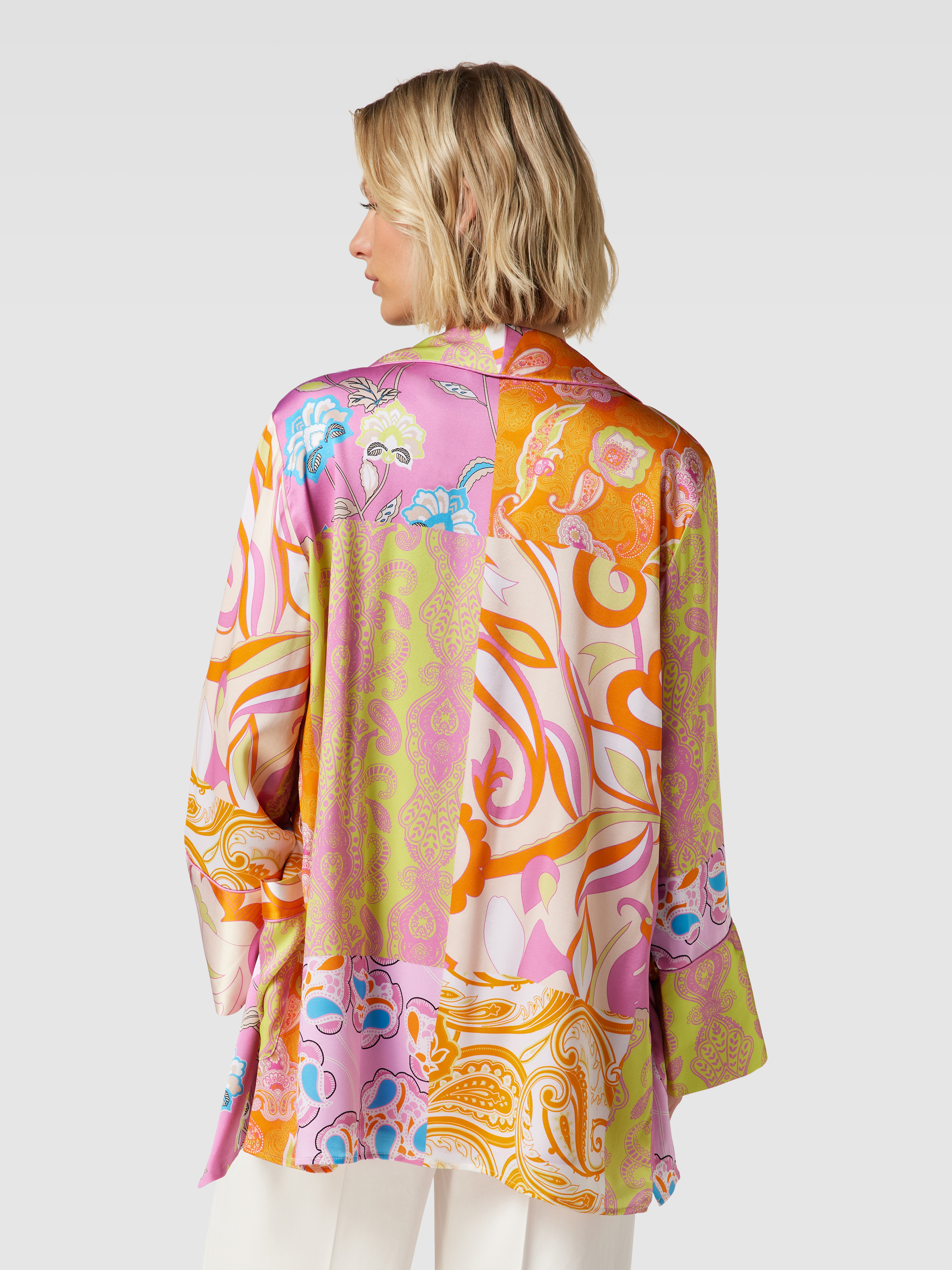 HERZENS Kimono mit Allover-Print Modell 'Paisley' (rosa) online kaufen