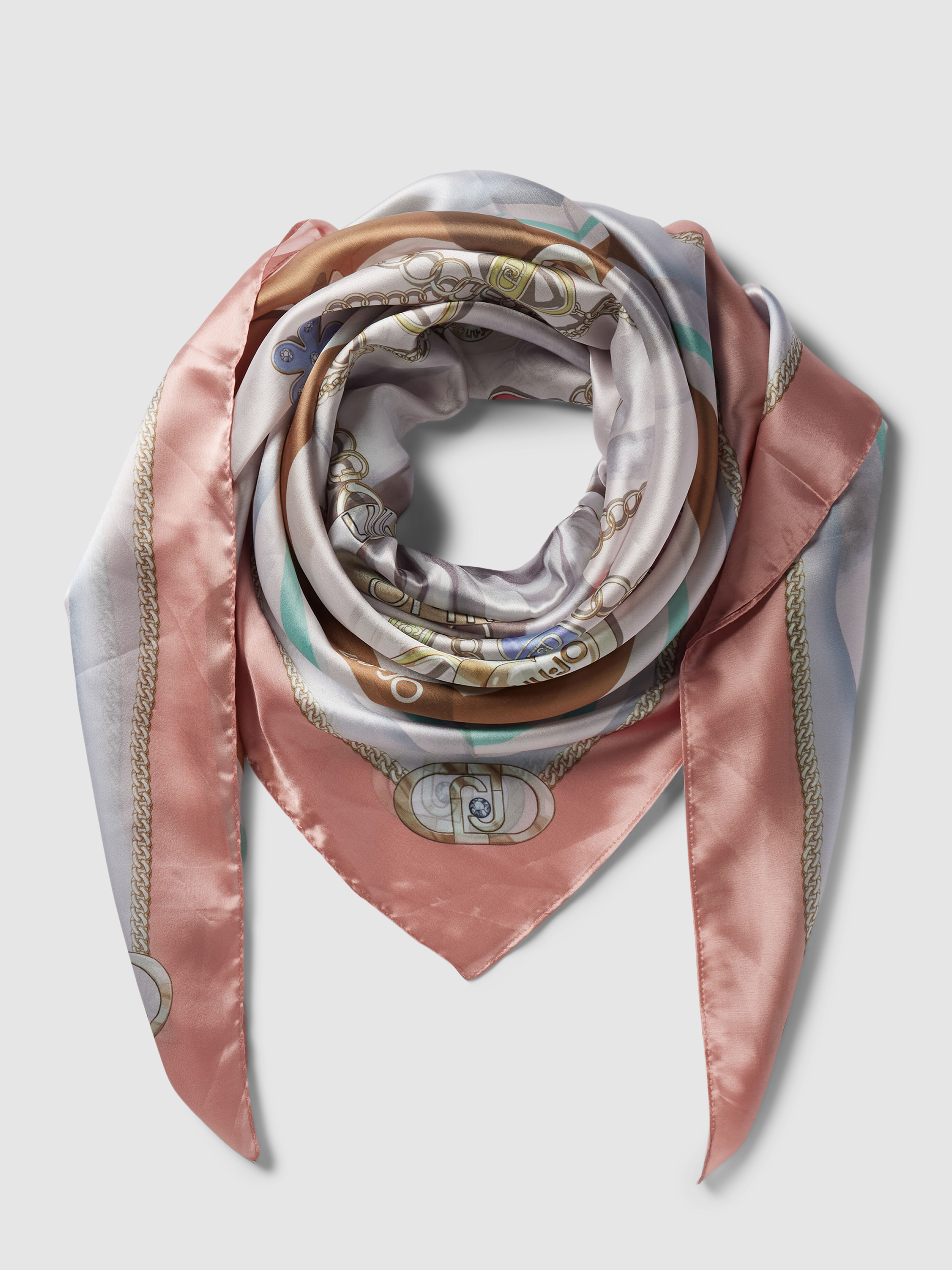 Liu Jo White Schal mit Allover-Muster Modell 'Love Charm' (beige ...