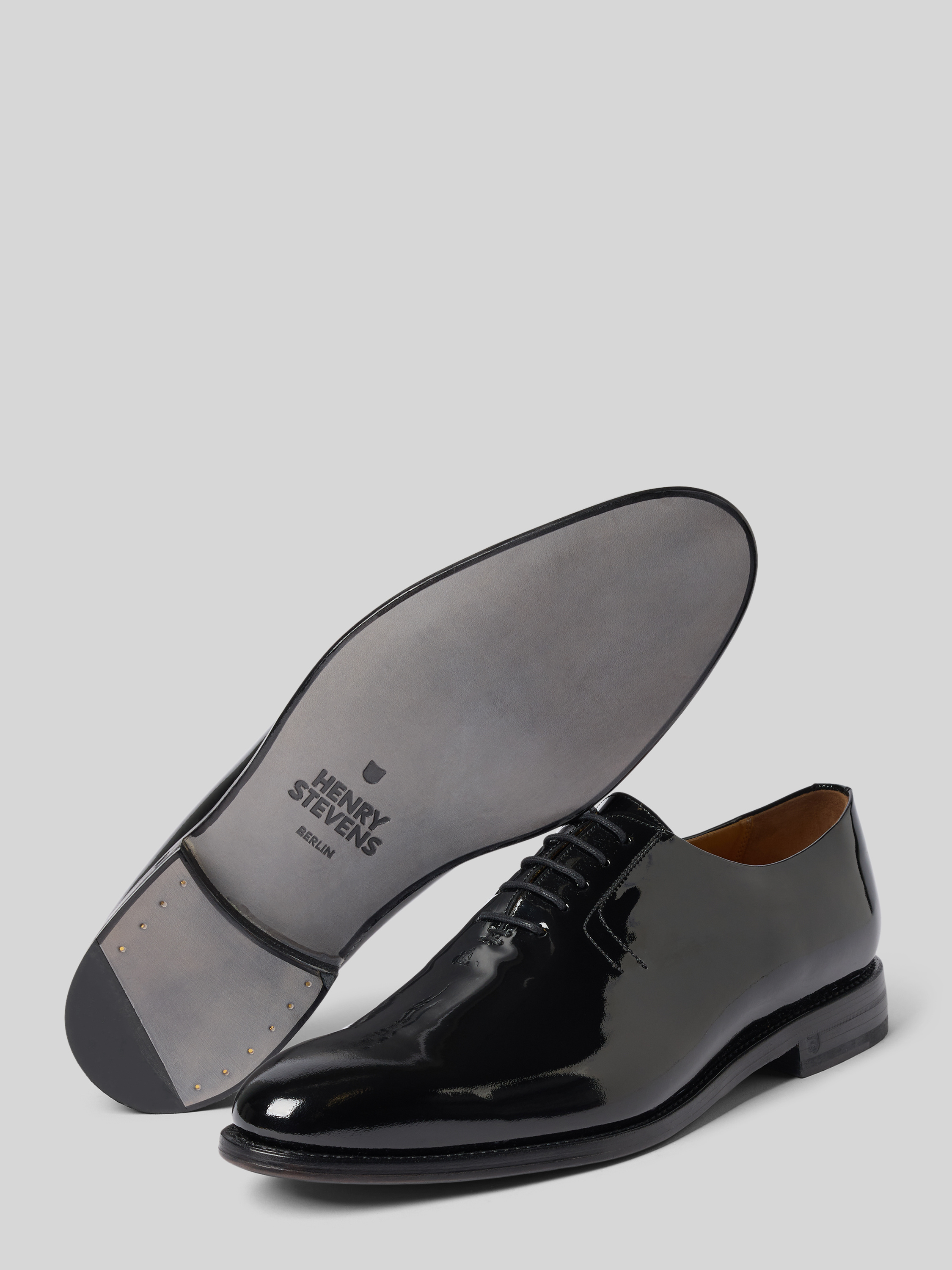 Henry Stevens Derby aus Leder Modell 'Marshall' (black) online kaufen
