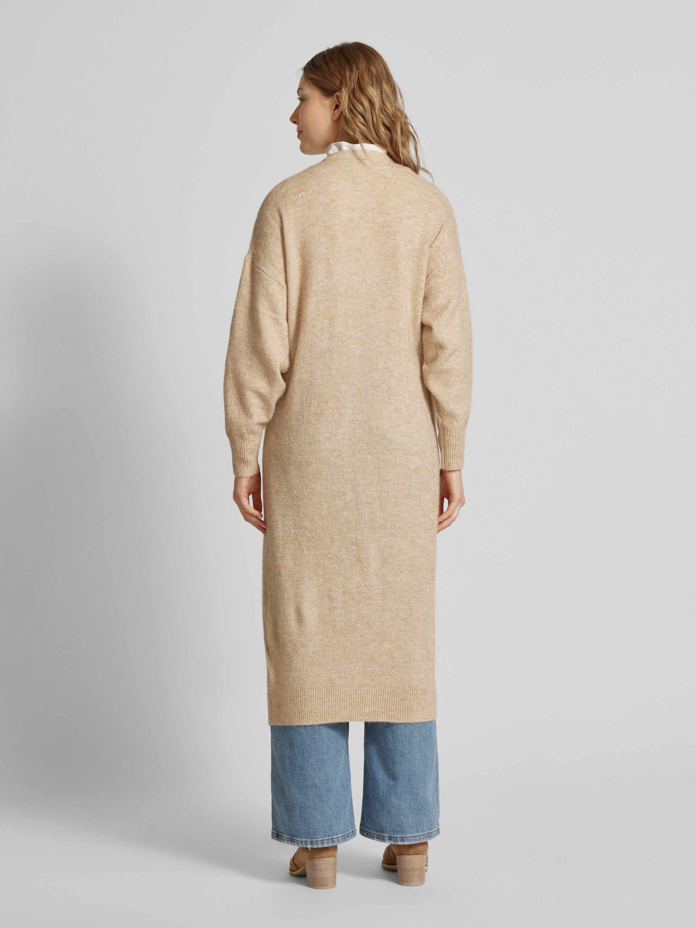 YAS Cardigan mit offener Vorderseite Modell 'BALIS' (sand) online kaufen