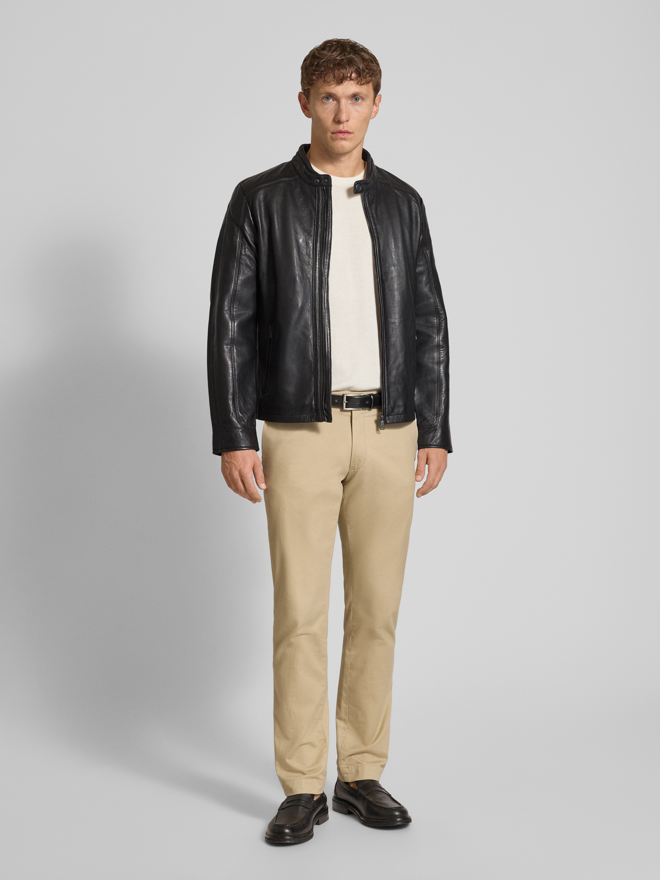 MAURITIUS Regular Fit Jacke aus Lammnappa Modell 'Mayco' (black) online ...