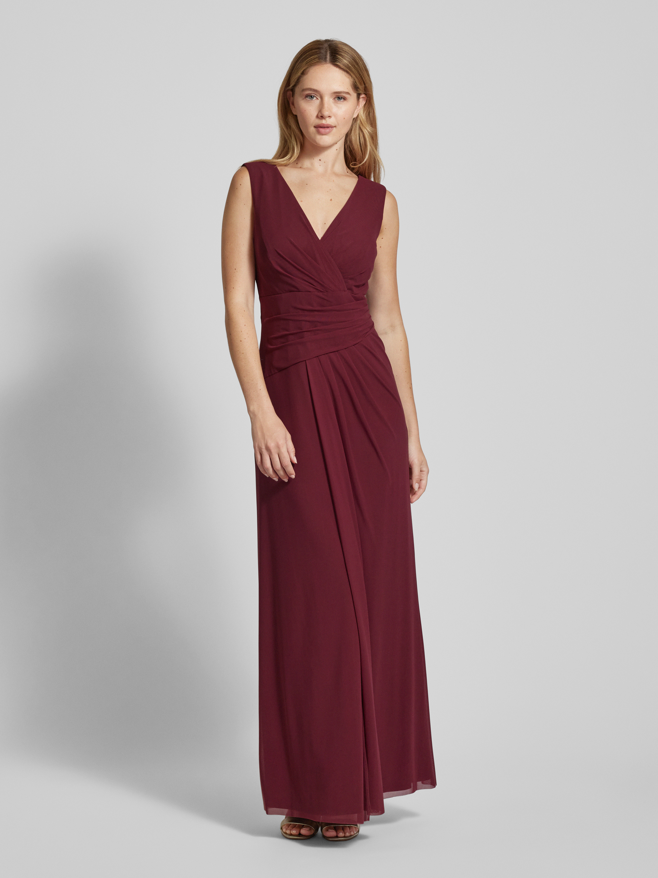 Vera Mont Avondjurk in wikkellook in bordeaux online kopen | P&C