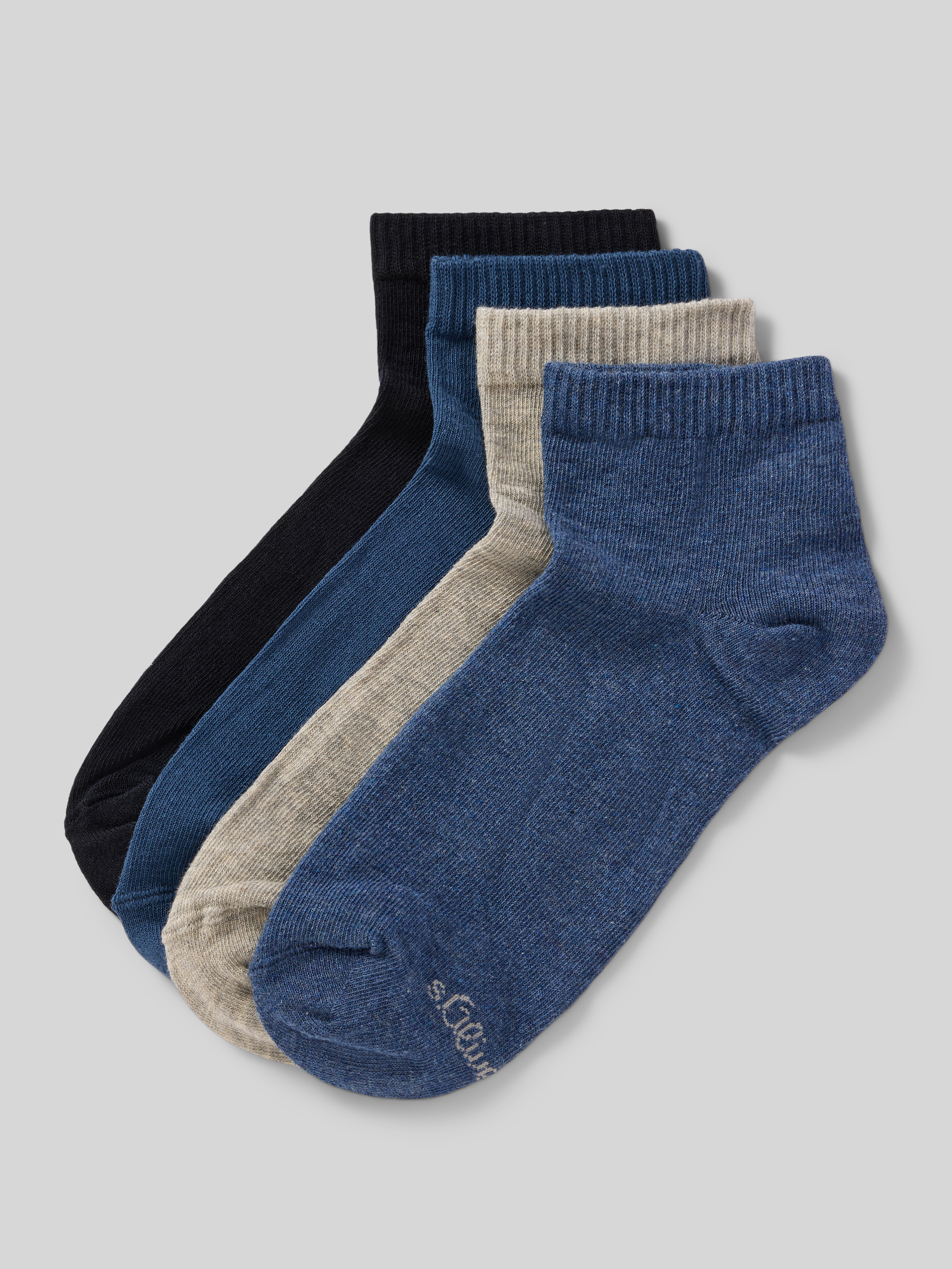 s.Oliver RED LABEL Socken aus Baumwoll-Mix im 4er-Pack (blau) online kaufen