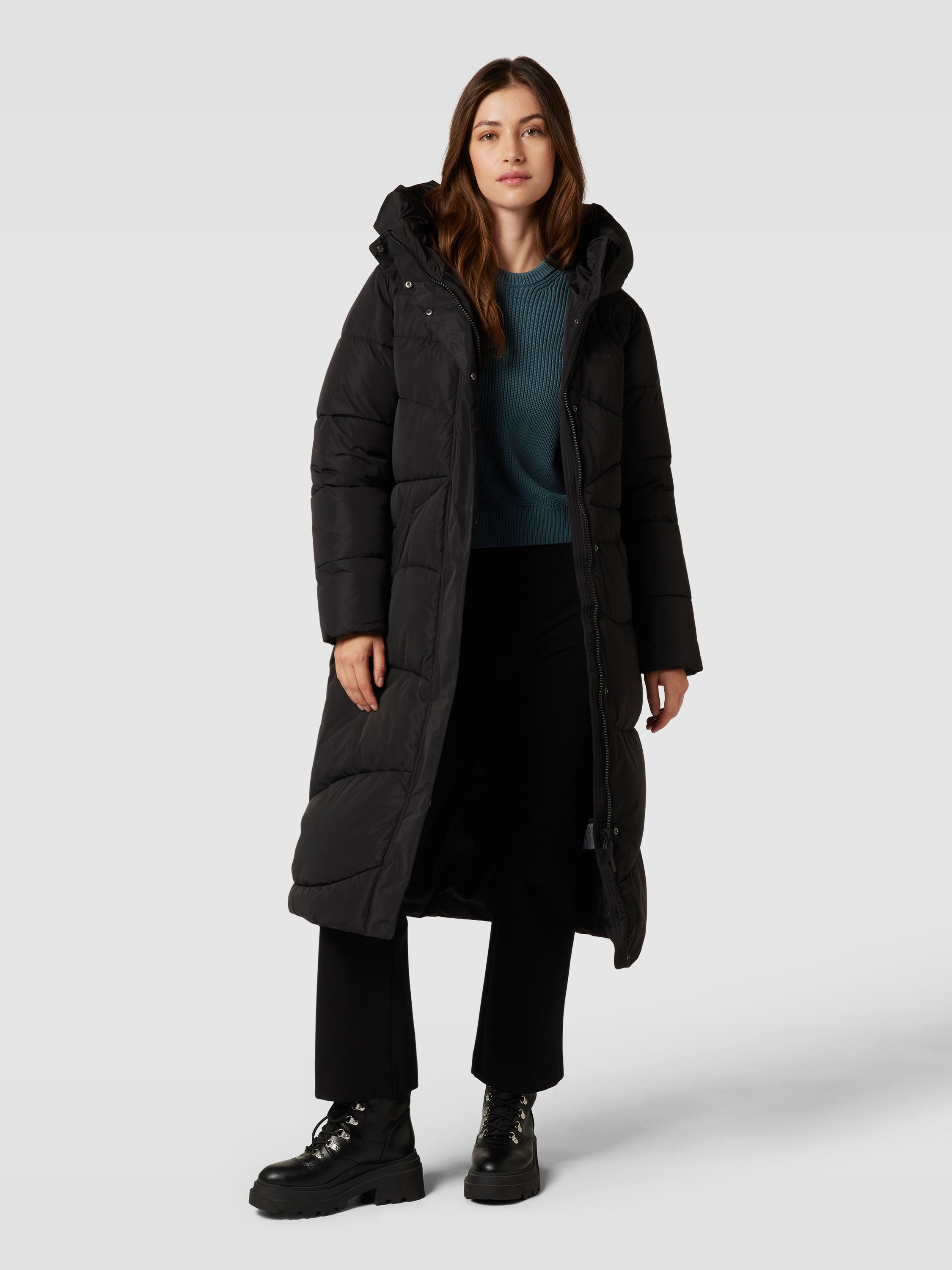 Mazine Steppmantel mit Kapuze Modell 'Wanda' (black) online kaufen