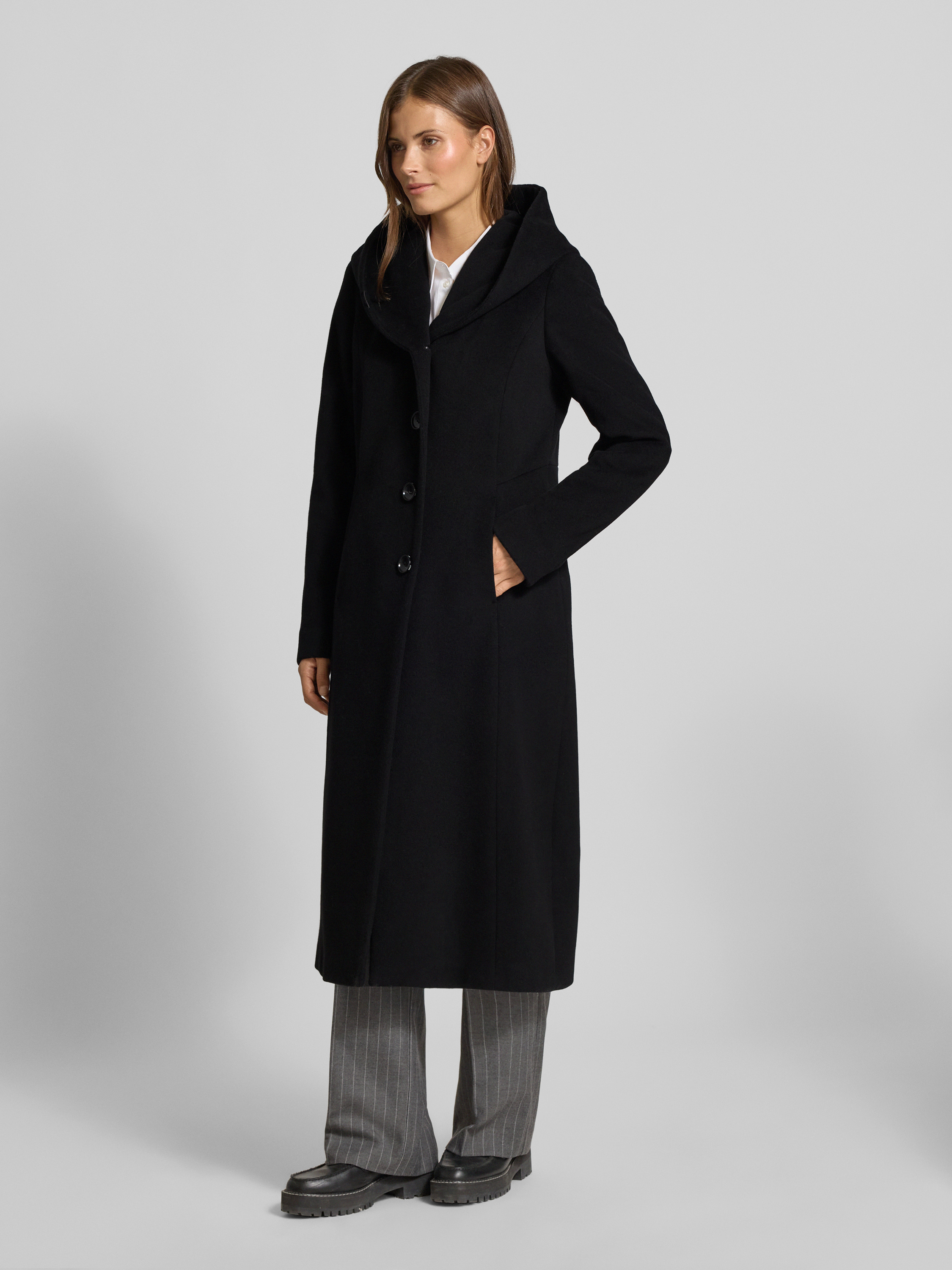 Kup online Milo Coats Płaszcz z domieszką kaszmiru model ‘Nella’ (czarny)